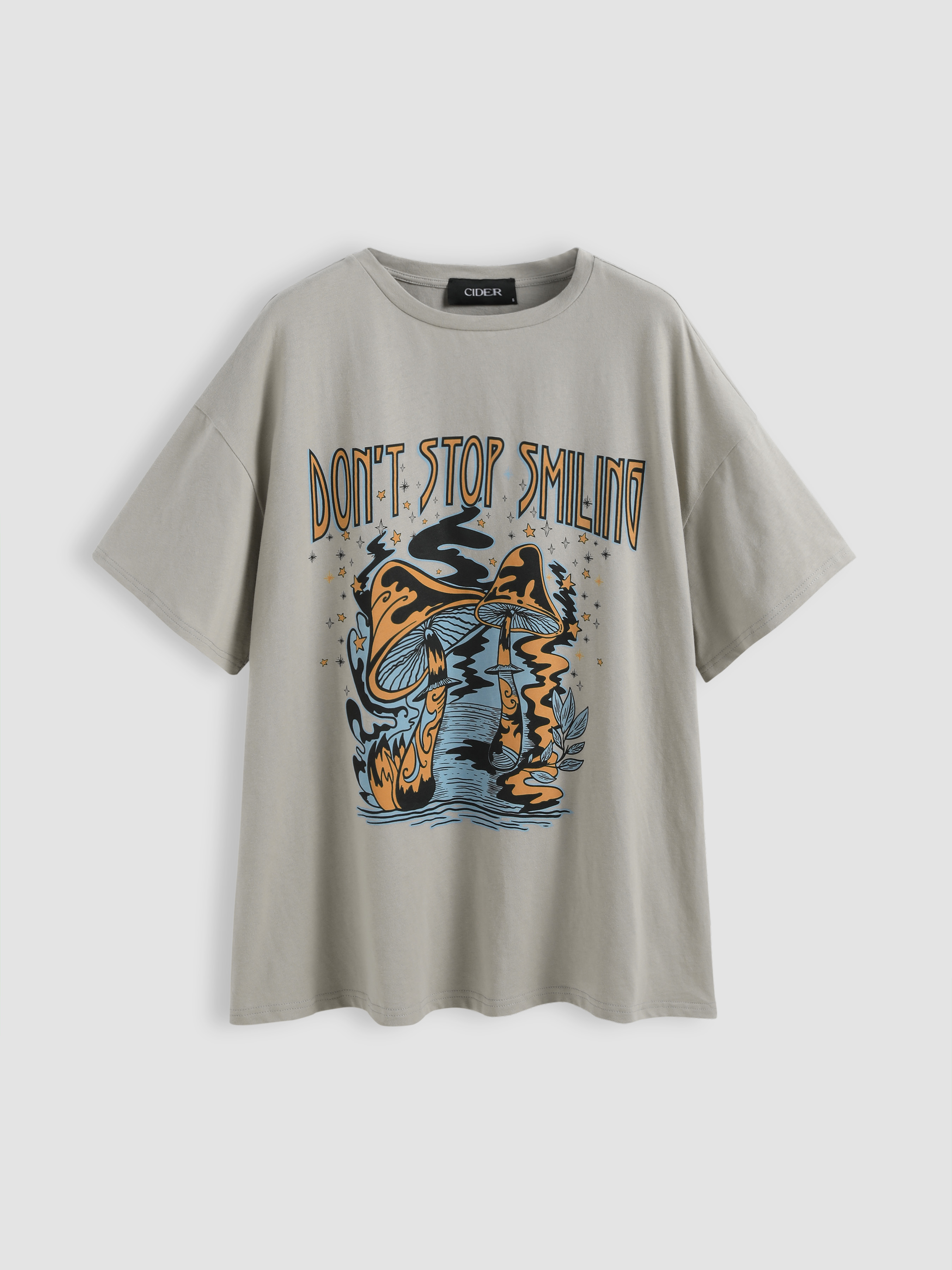 Dont Stop Smiling Graphic Tee For Daily Casual Home Picnic