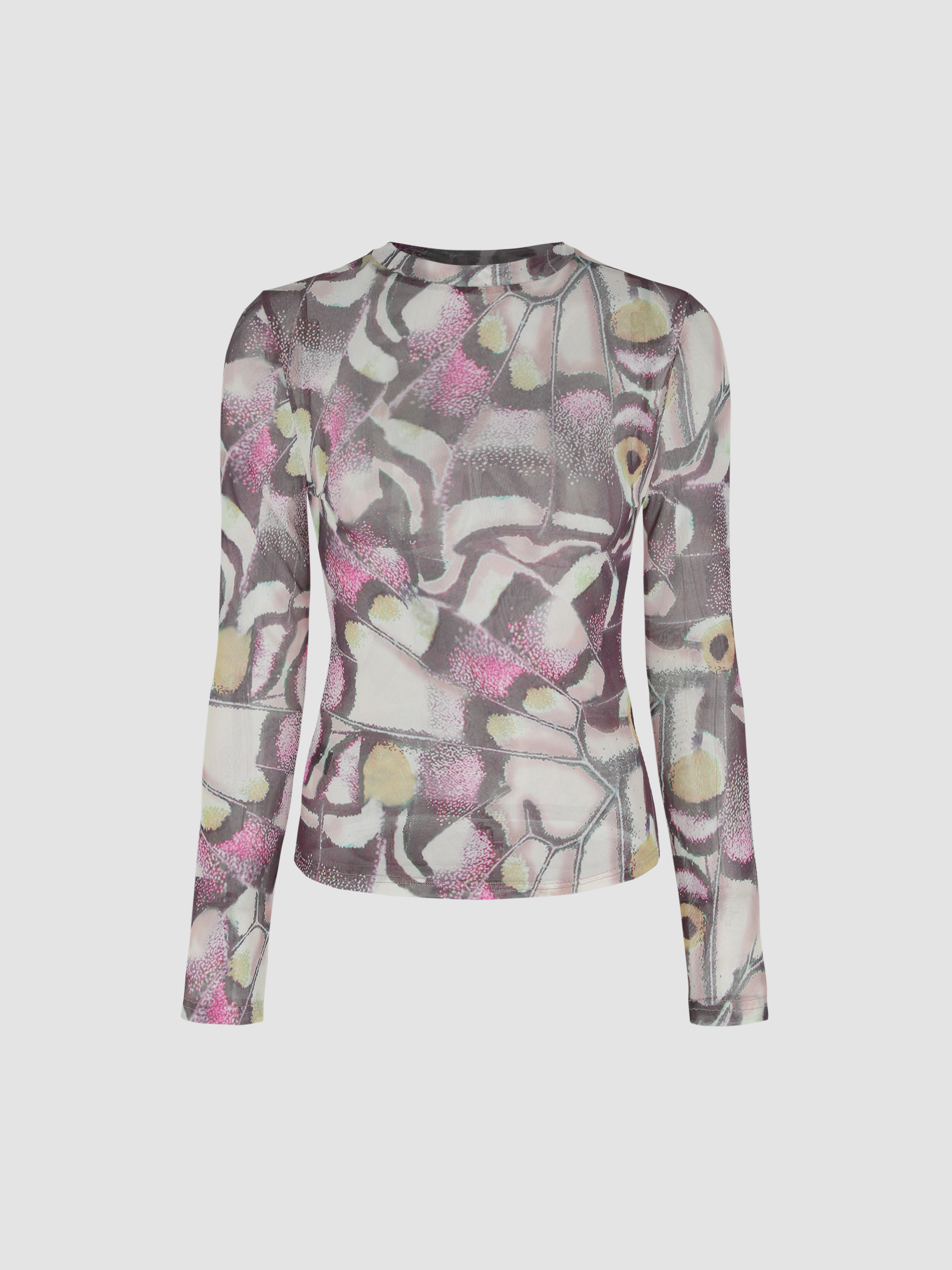 All Over Print Long Sleeve Tee - Cider