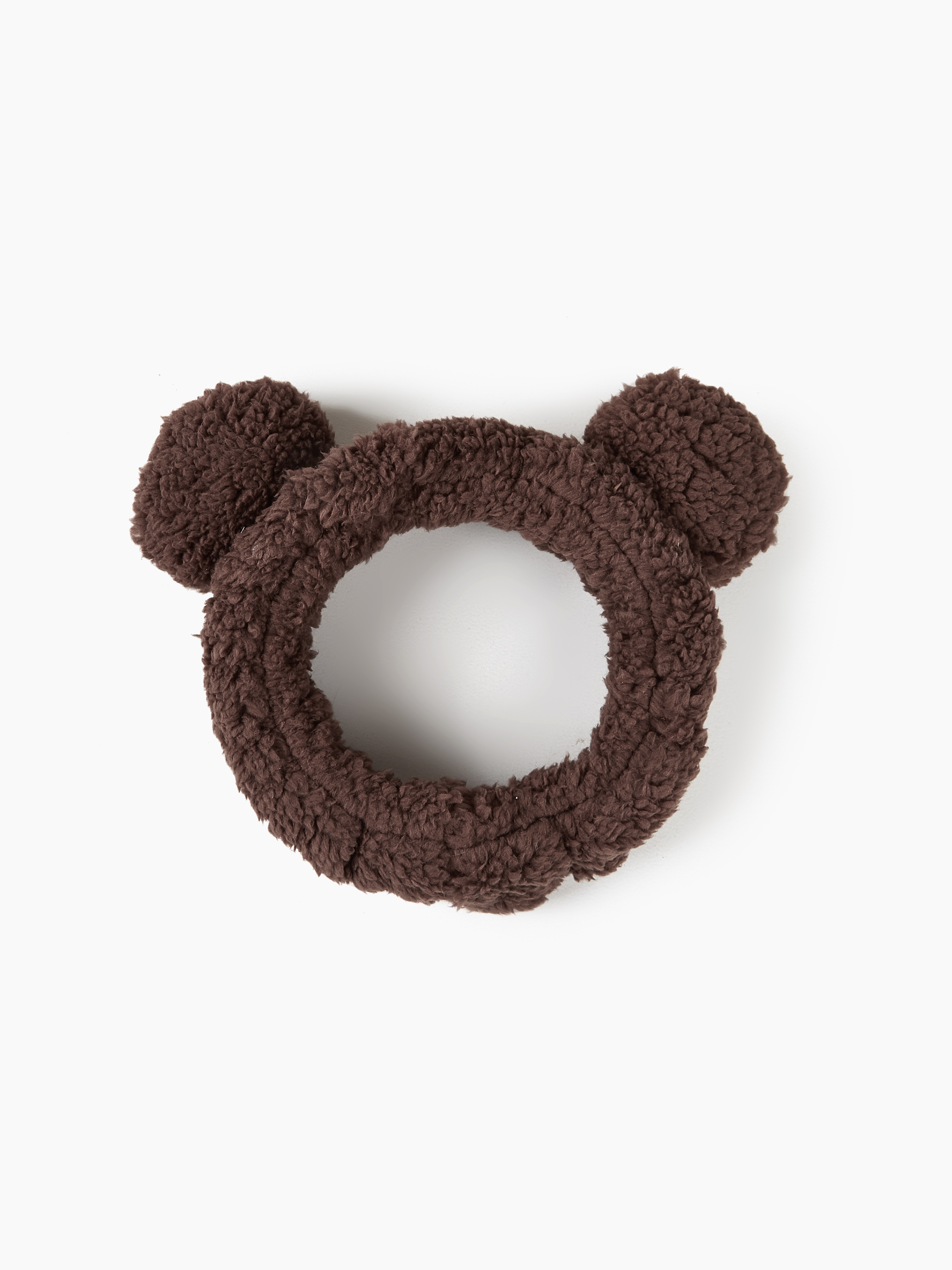 Cartoon Bear Ear Decor Bath Headband For Home