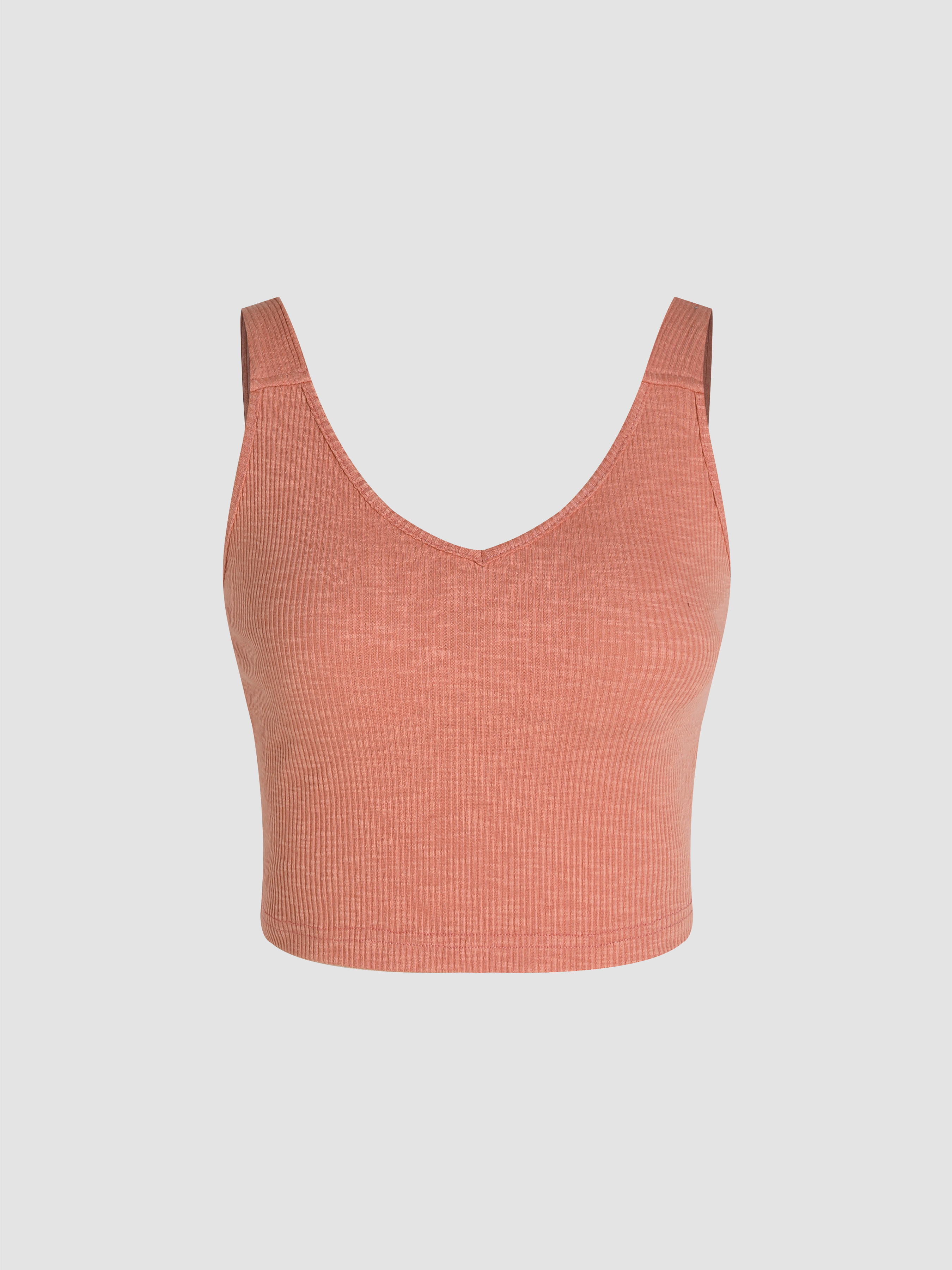 Knit Round Neckline Tank Top For Daily Casual