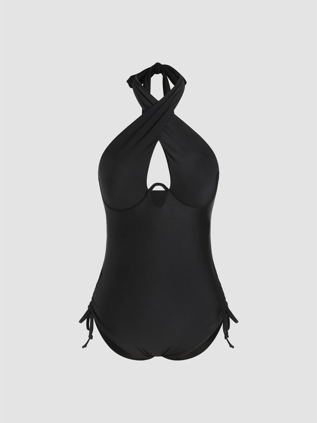 Tummy Control Criss Cross Underwire Tummy Control One Piece Swimsuit