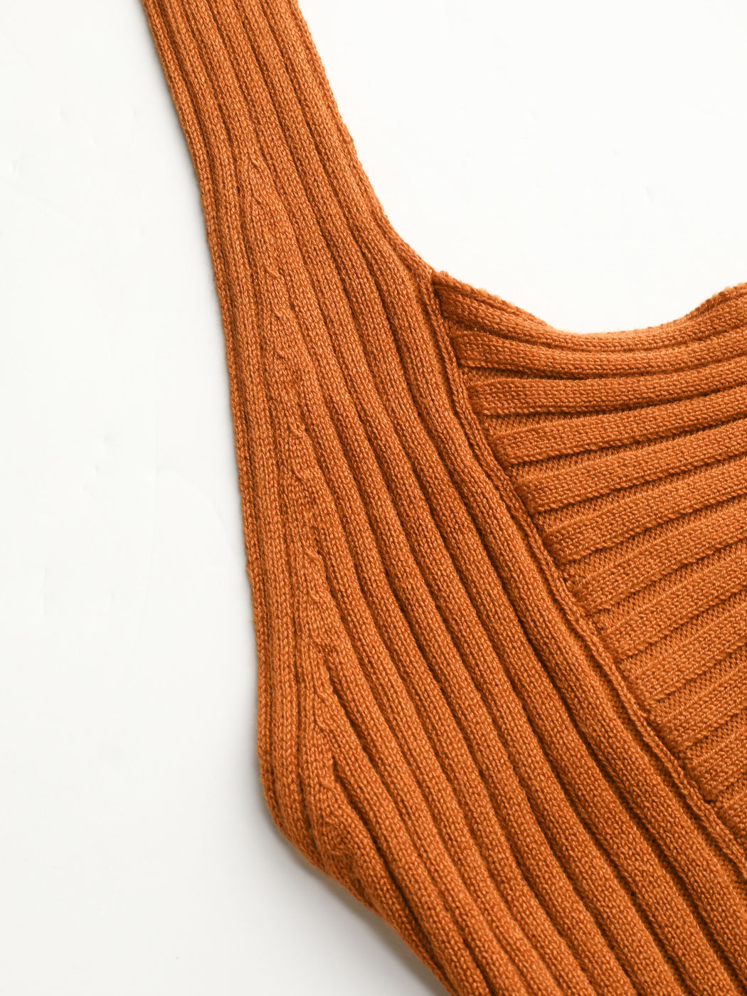 Halter Knitted Crop Cami Top For Daily Casual