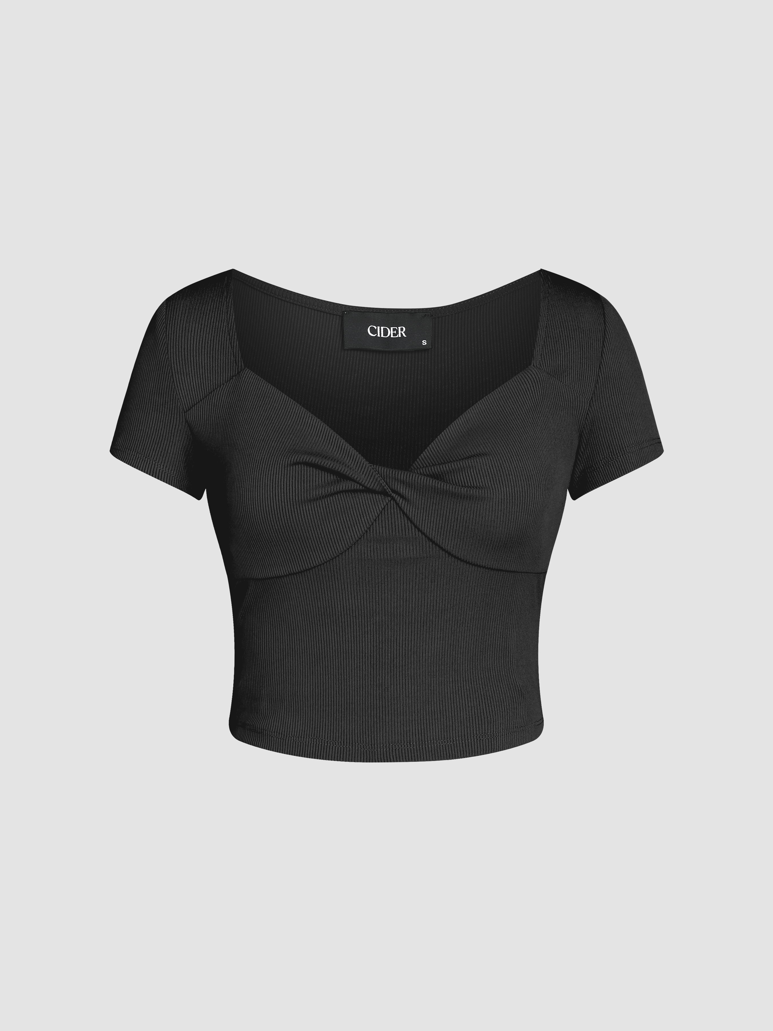 Ruched Crop Cami Top For Daily Casual
