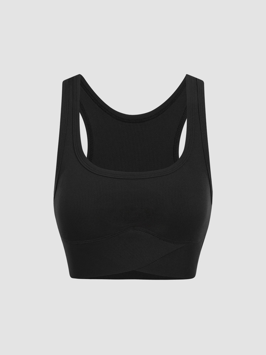 Criss Cross Crop Cami Top For Daily Casual Gym Sports