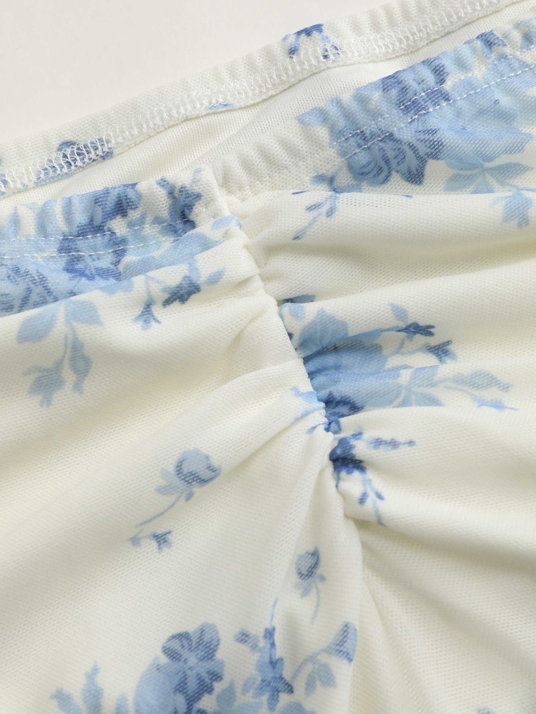 Woven V Waist Floral Ruched Ruffle Mermaid Maxi Skirt For Date