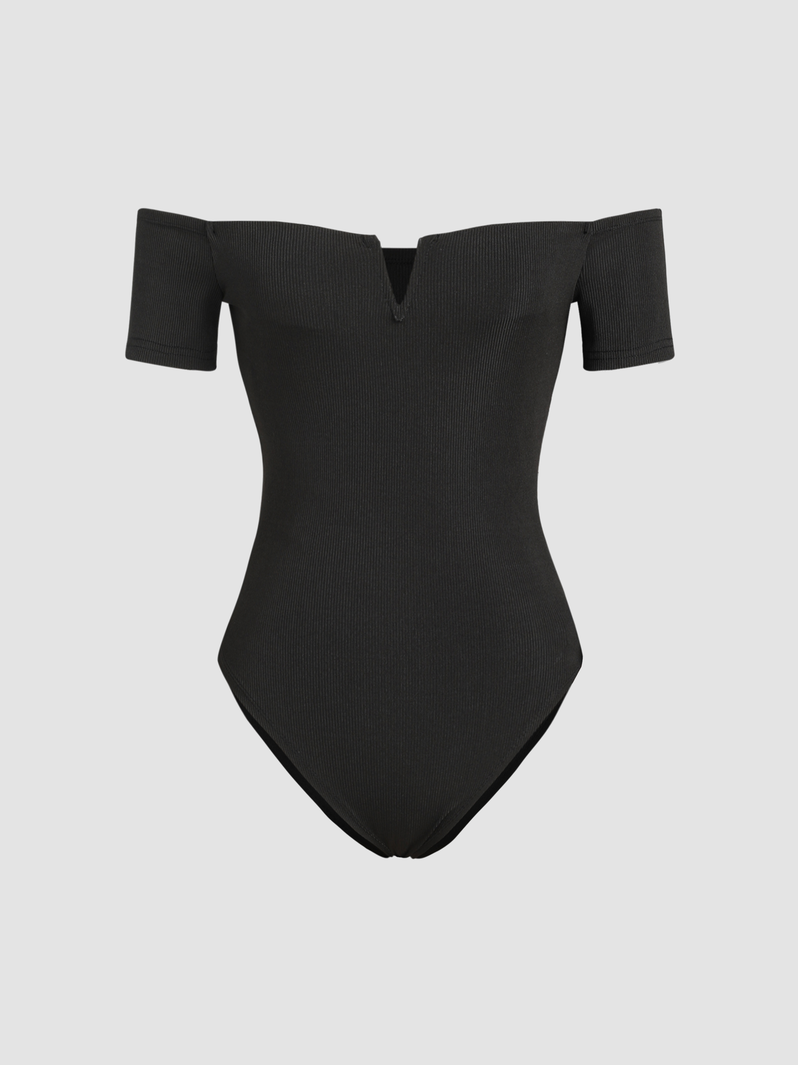 V-Wire Off-shoulder Bodysuit For Daily Casual Date