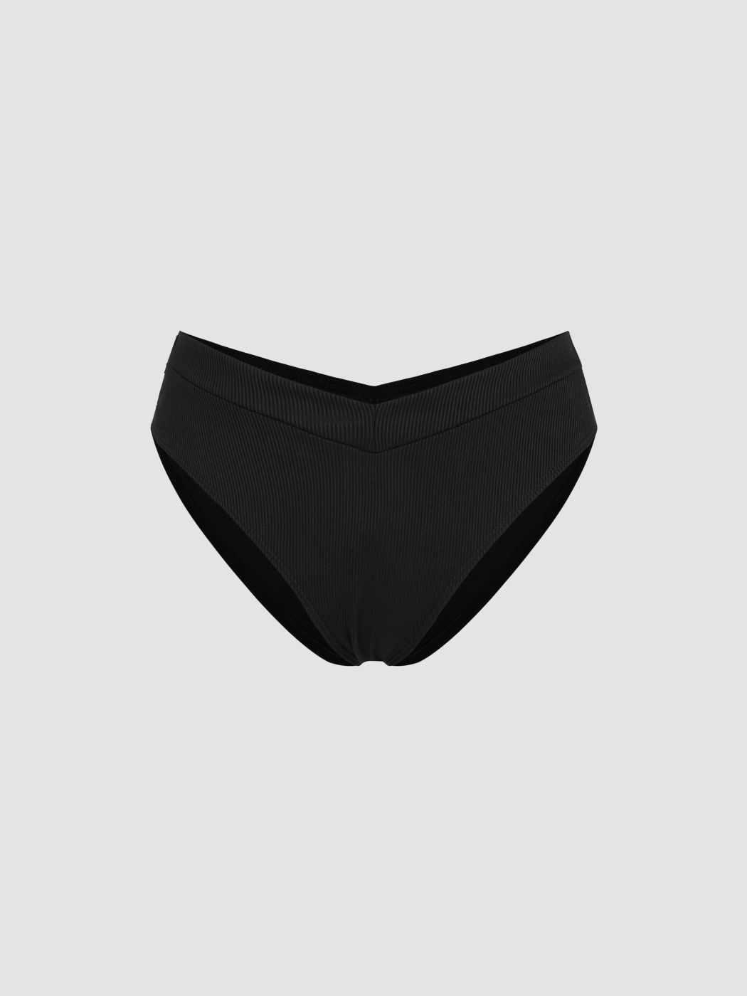 Asymmetrical Rib Bikini Bottom For Vacation Swimming Pool Beach