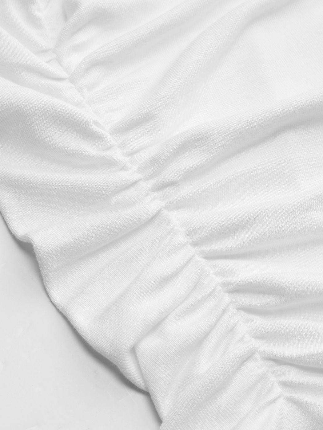 Cute Tops Knit Fabric Sleeveless Ruched Crop Top Curve & Plus For ...