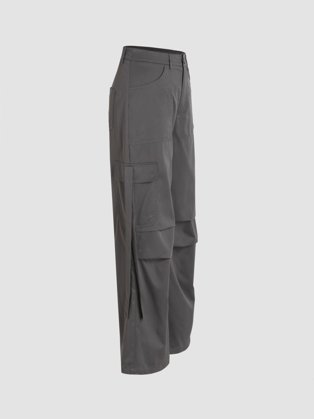 Cargo High Waist Wide Leg Pants - Cider