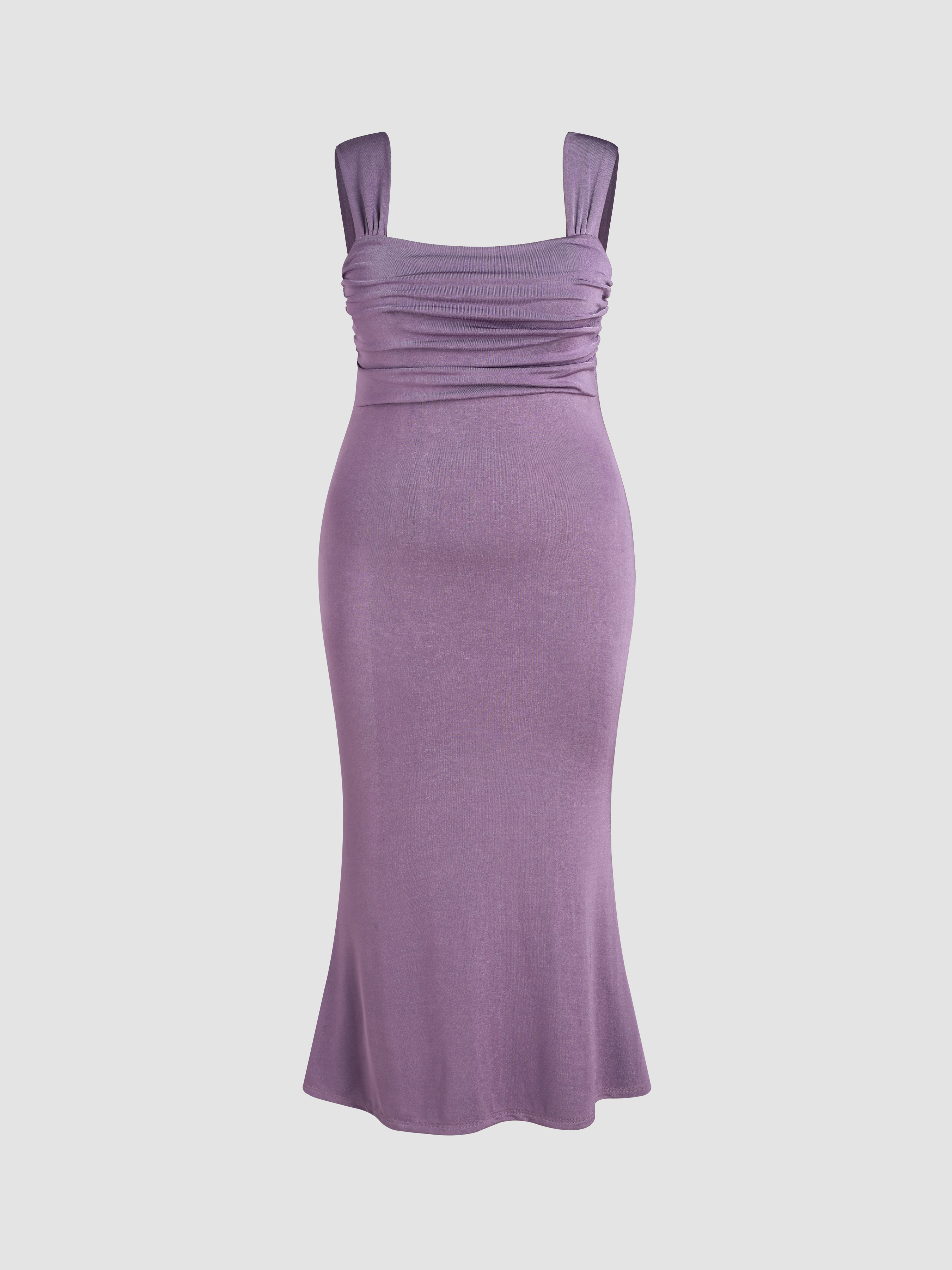 Halloween Jersey Ruched Ruffle Midi Dress Curve And Plus For Daily Casual