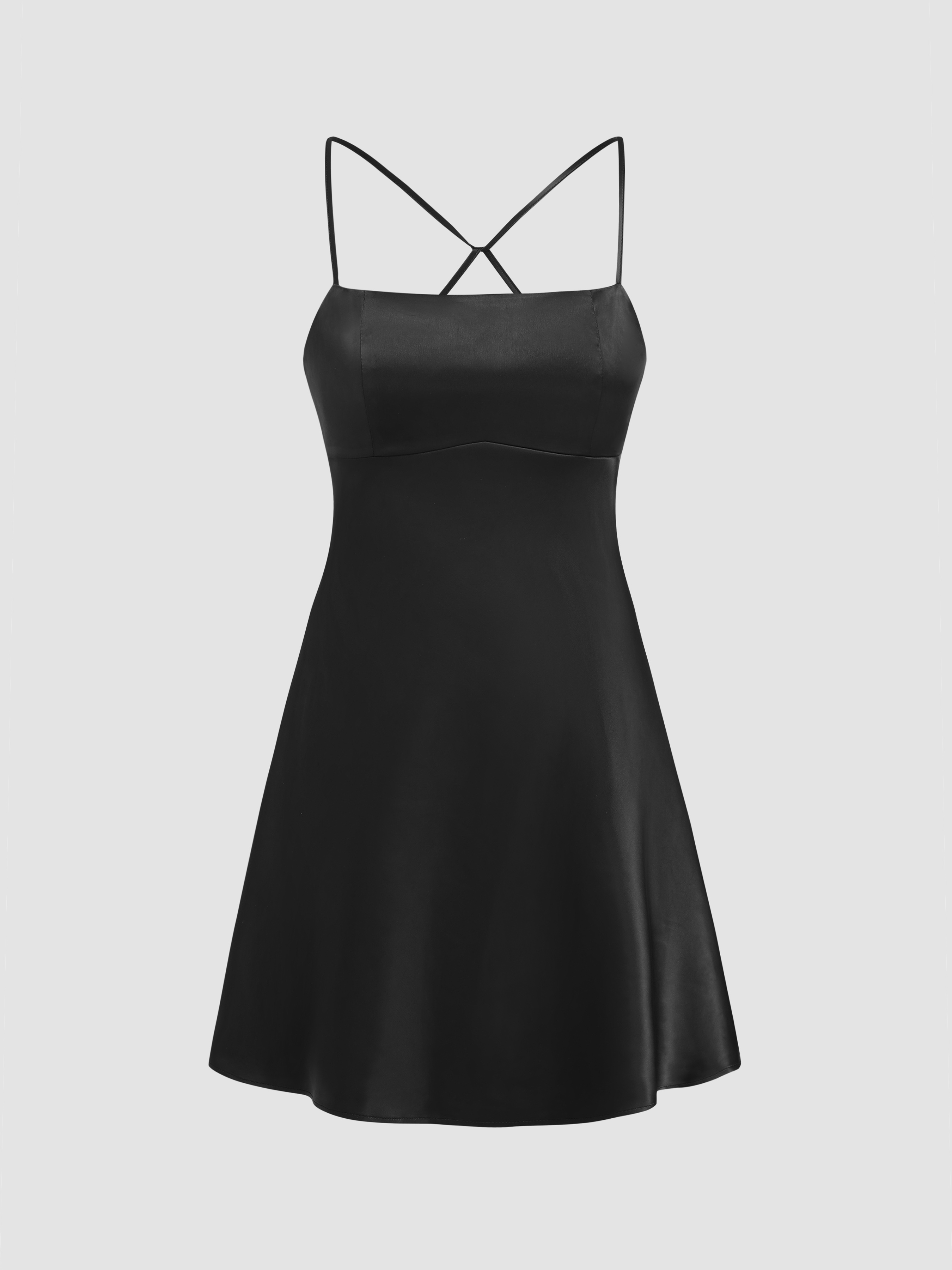 Criss Cross Backless Mini Dress For Date