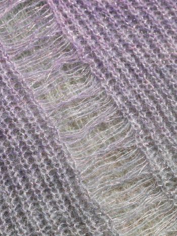 Knit Gradient Knotted Tank Top - Cider