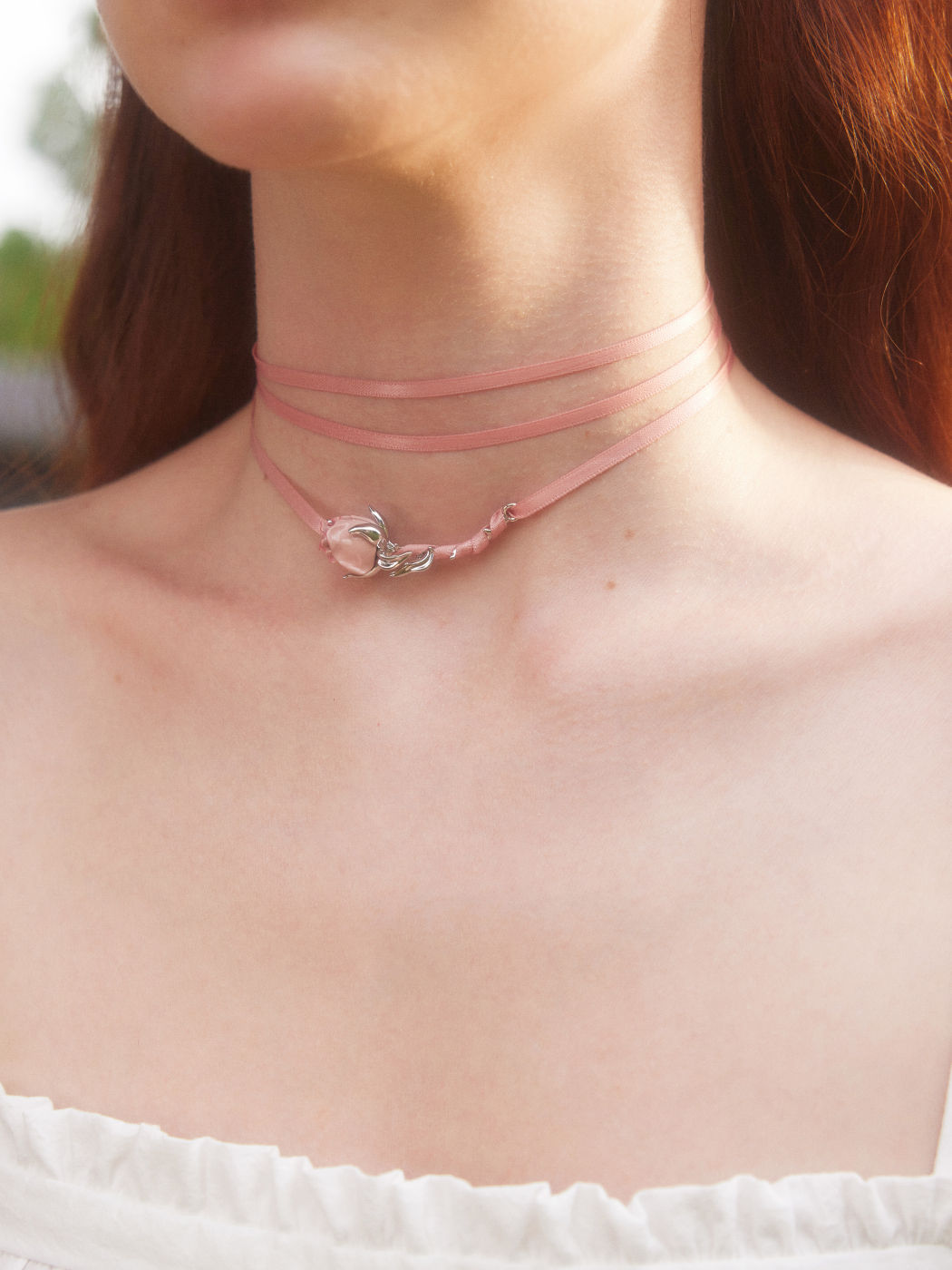 Zinc Alloy Rose Layered Choker Necklace For Wedding Vacation Date ...