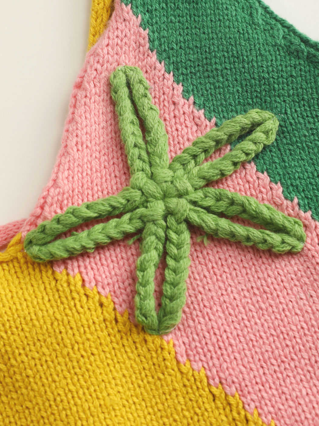 Starfish Patchy Lace Up Crop Top For Vacation