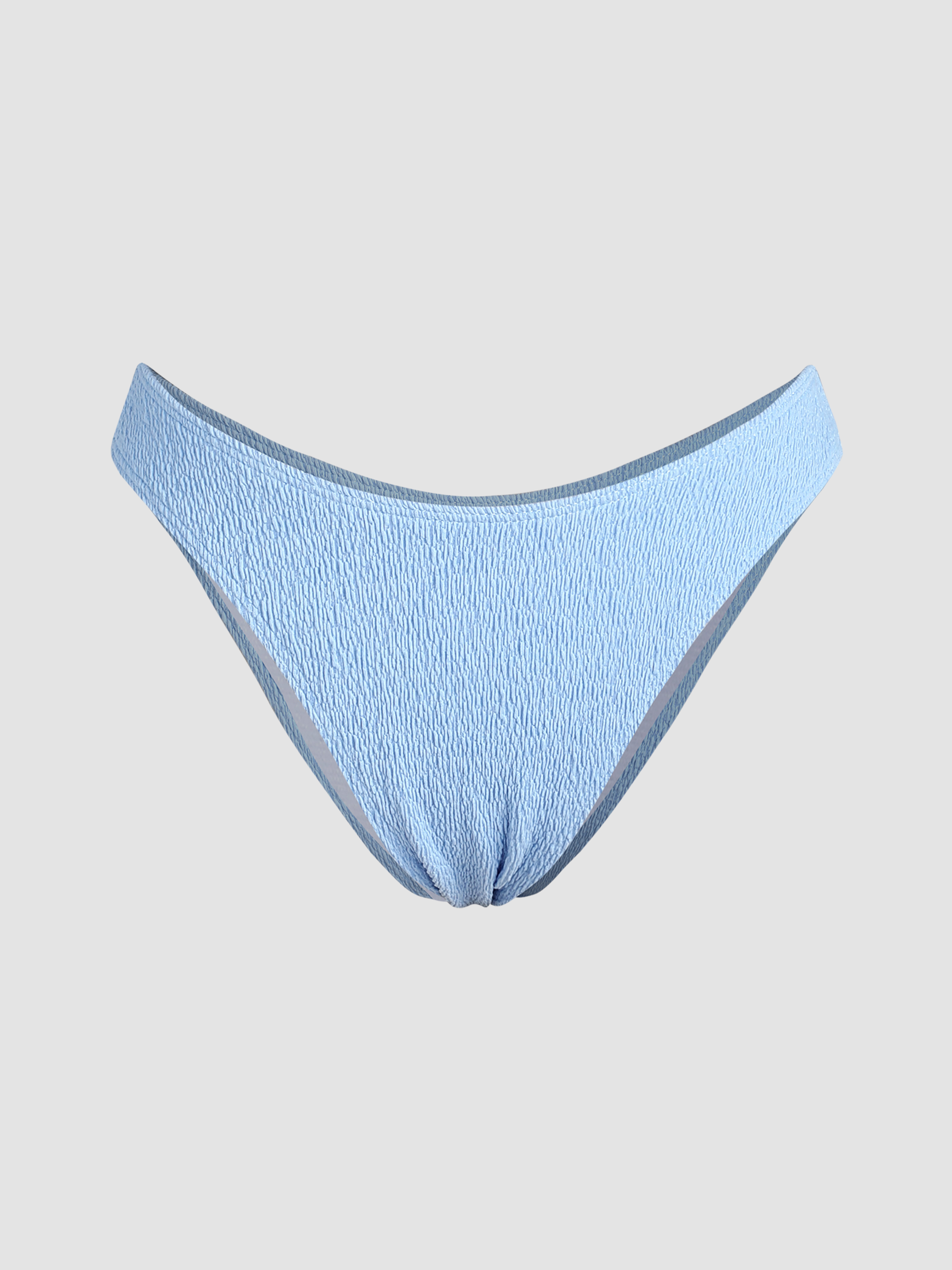Knit Fabric Texture Bikini Bottom For Vacation Swimming Pool Beach