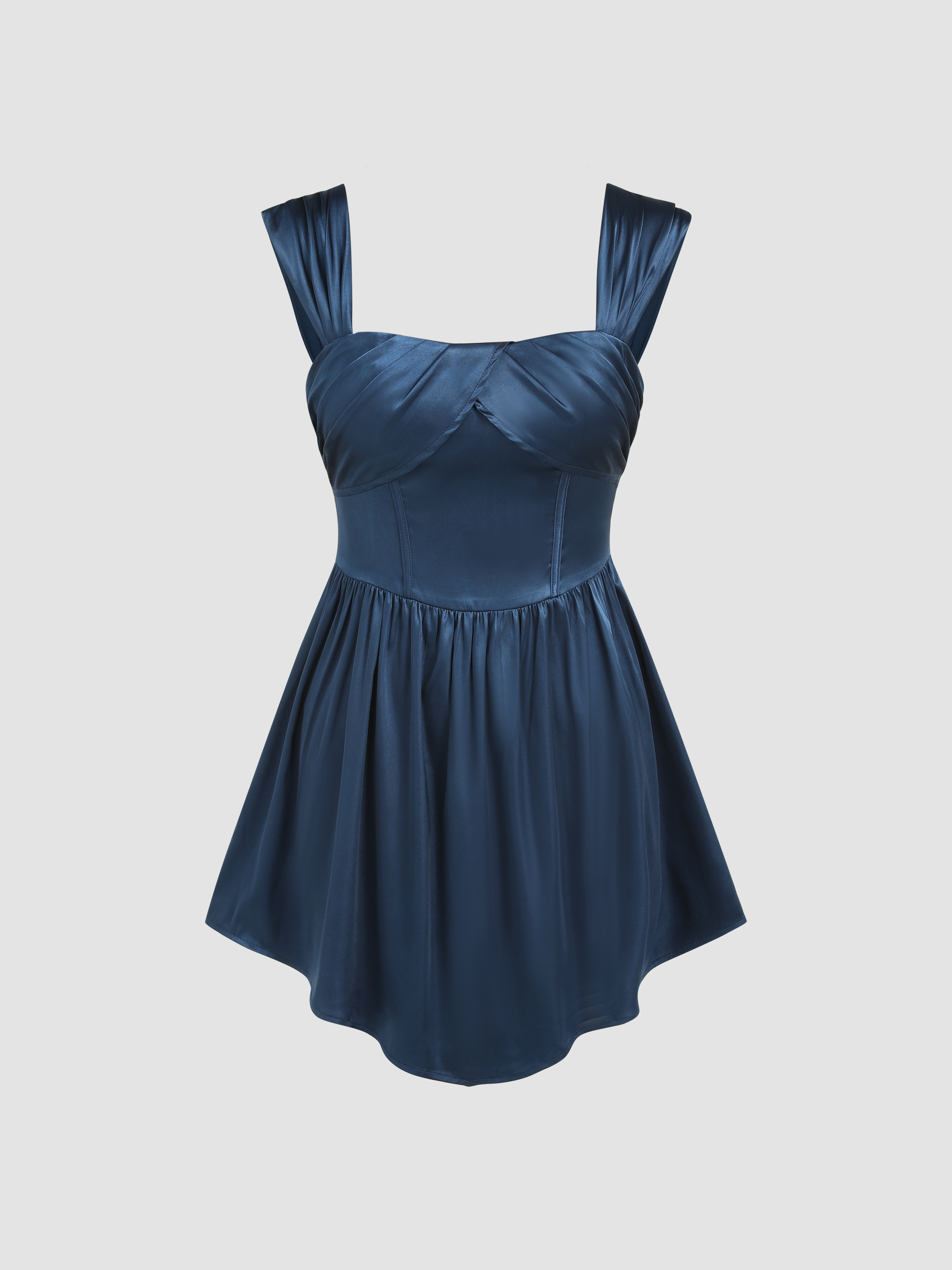 Corset Ruched Ruffle Mini Dress For Date Party/Clubbing