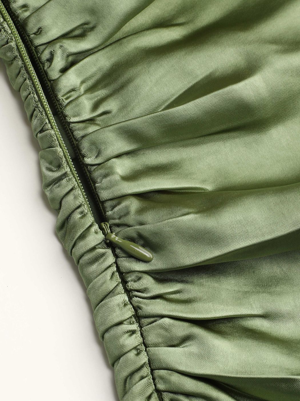 Satin Strapless Ruched Smocked Back Maxi Dress Curve & Plus For Date ...