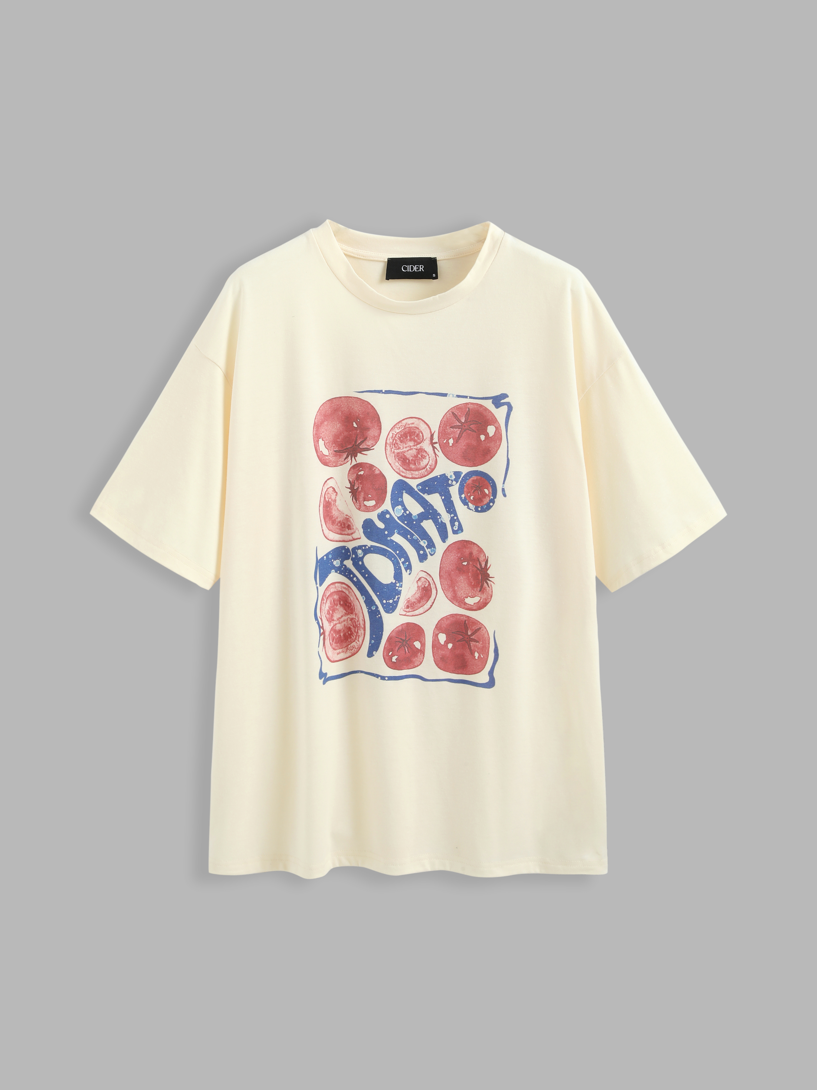 Round Neckline Graphic Short Sleeve Tee For Daily Casual School