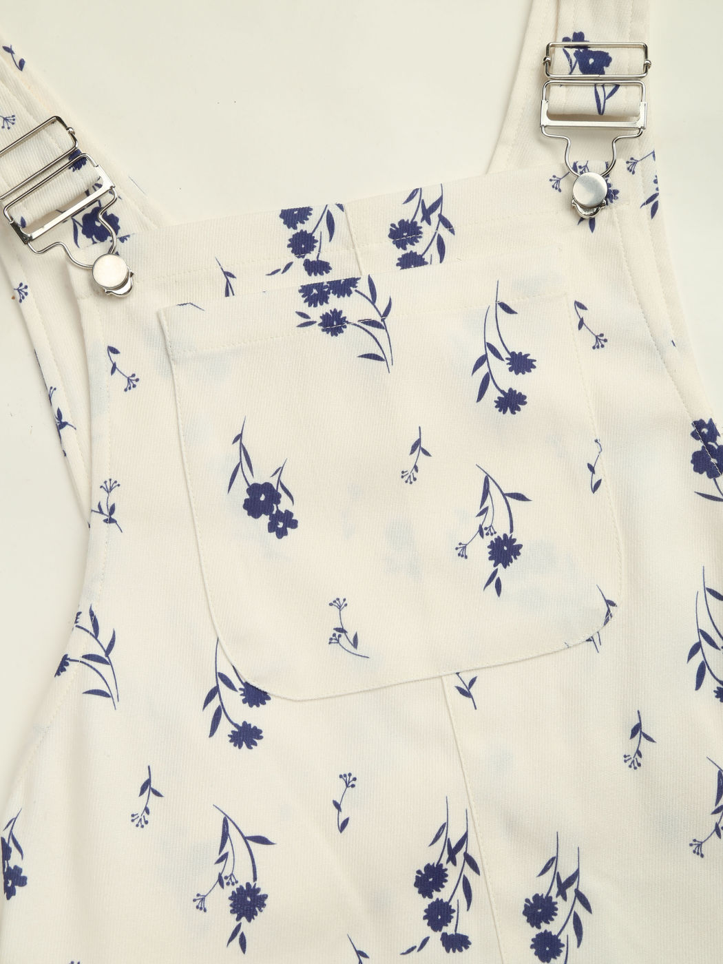 Woven Floral Pocket Buckle Jumpsuit For Daily Casual Vacation