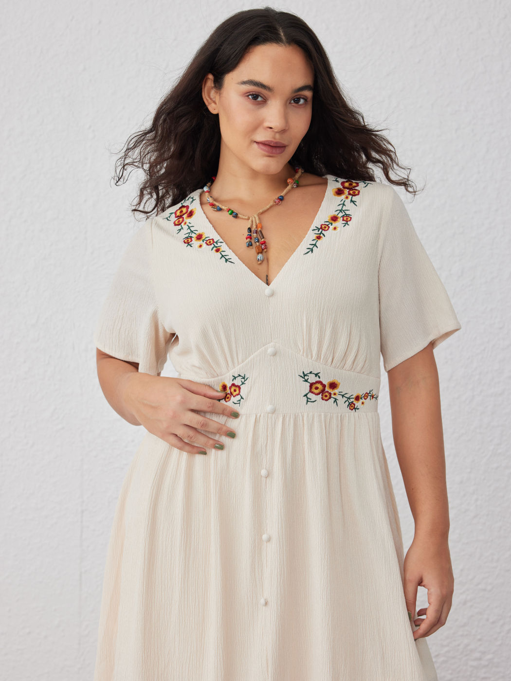 Woven Summer Serenity Maxi Dress Curve & Plus For Date Vacation