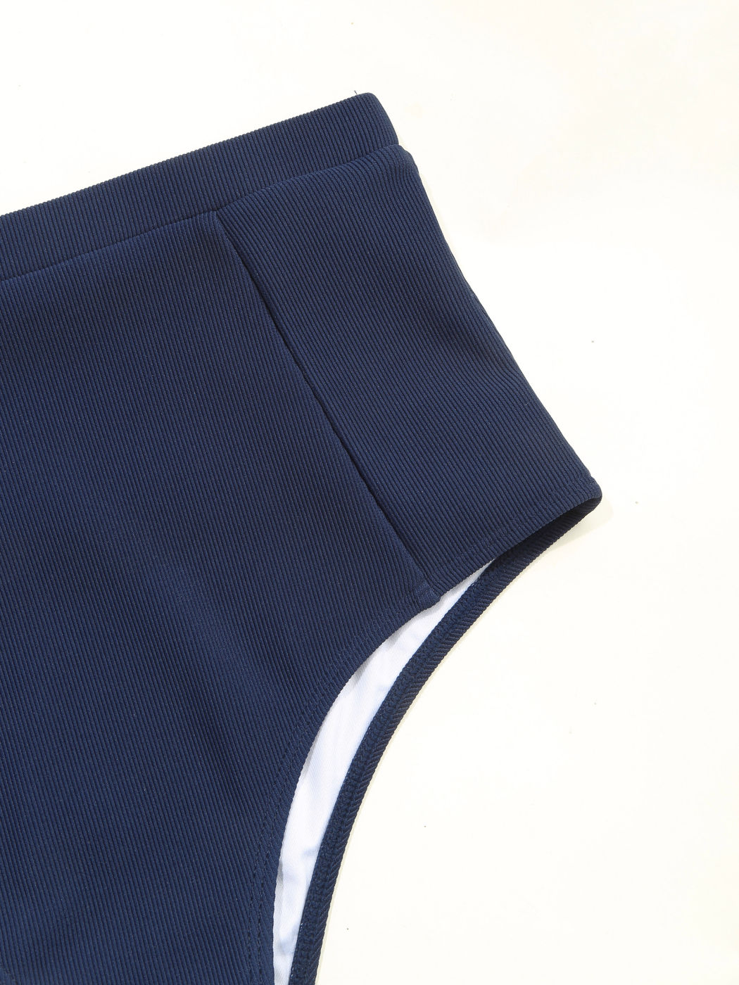 Rib Tummy Control Bikini Bottom For Vacation Swimming Pool Beach