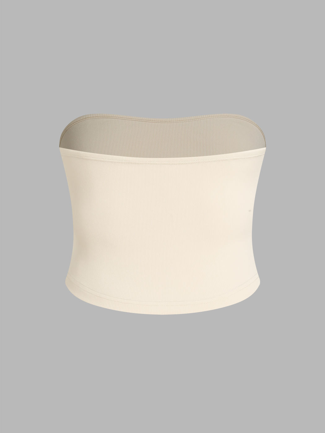 Ruched Tube Crop Top Curve & Plus For Daily Casual