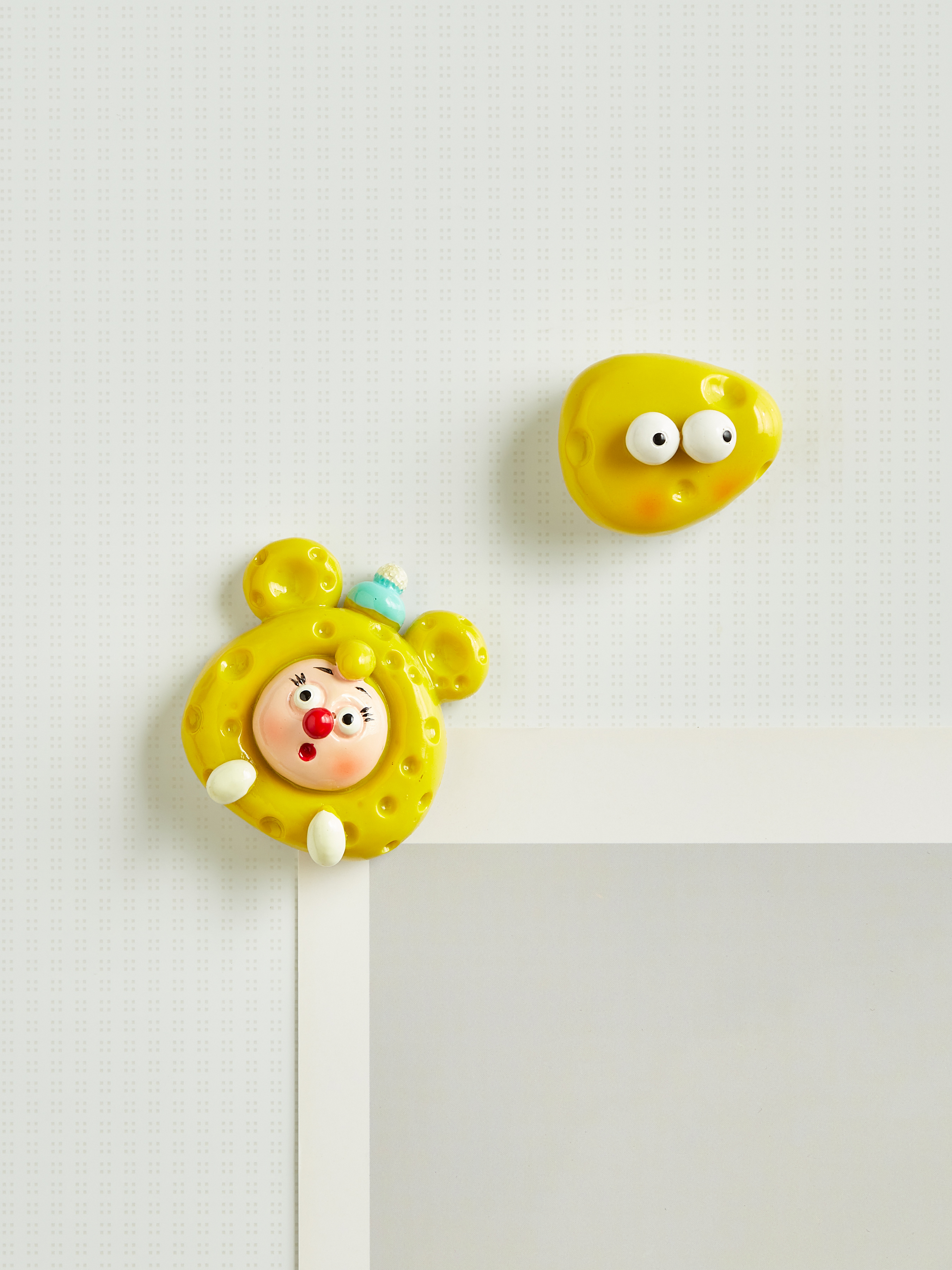 2pcs Cartoon Cheese Fridge Magnet For Home