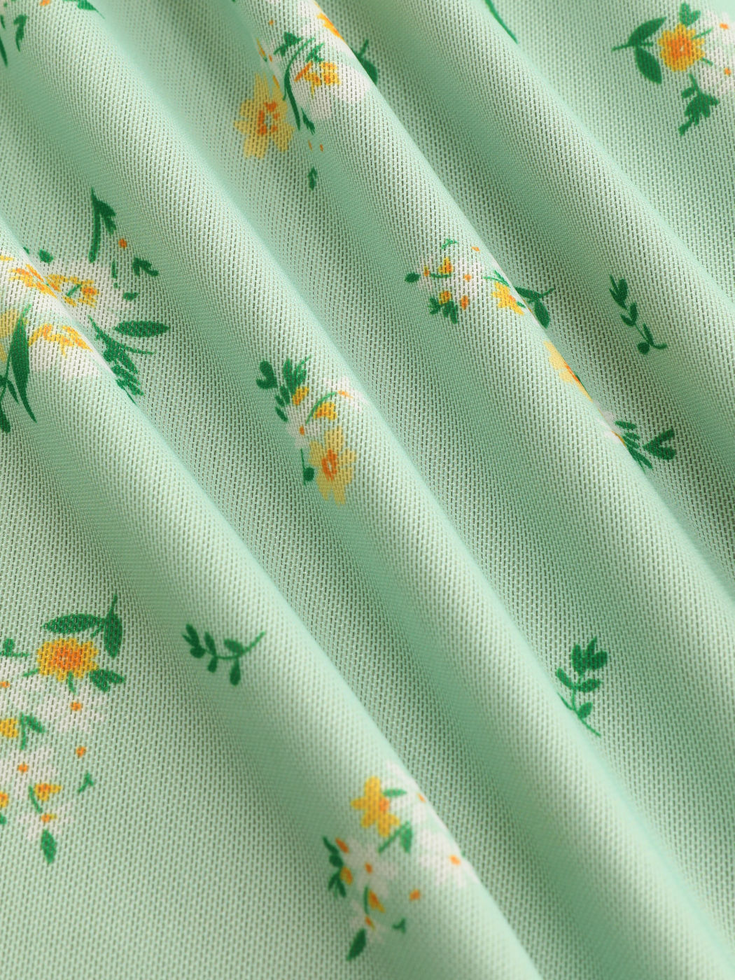 Floral Bell Sleeve Halter Knotted Mini Dress - Cider