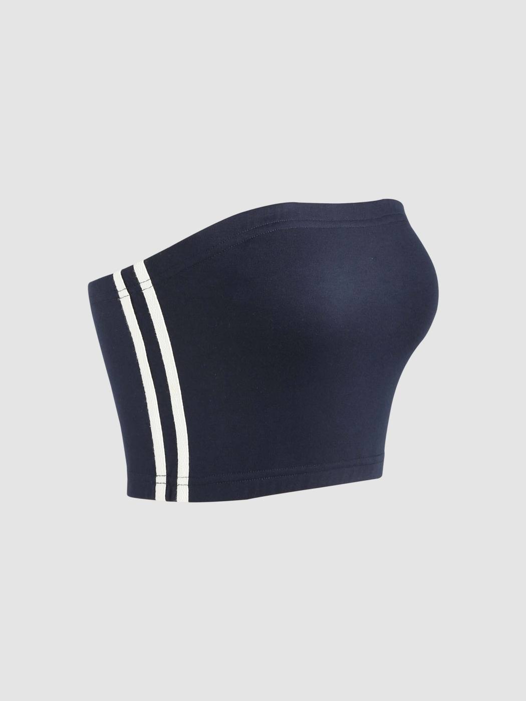 Woven Contrasting Trim Tube Top For Daily Casual School