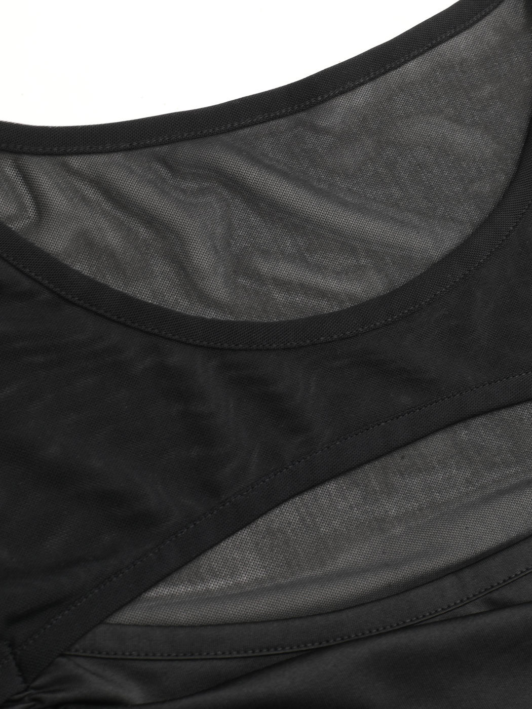 Halloween Mesh Mesh Ruched Cut Out Crop Tee Curve & Plus For Vacation