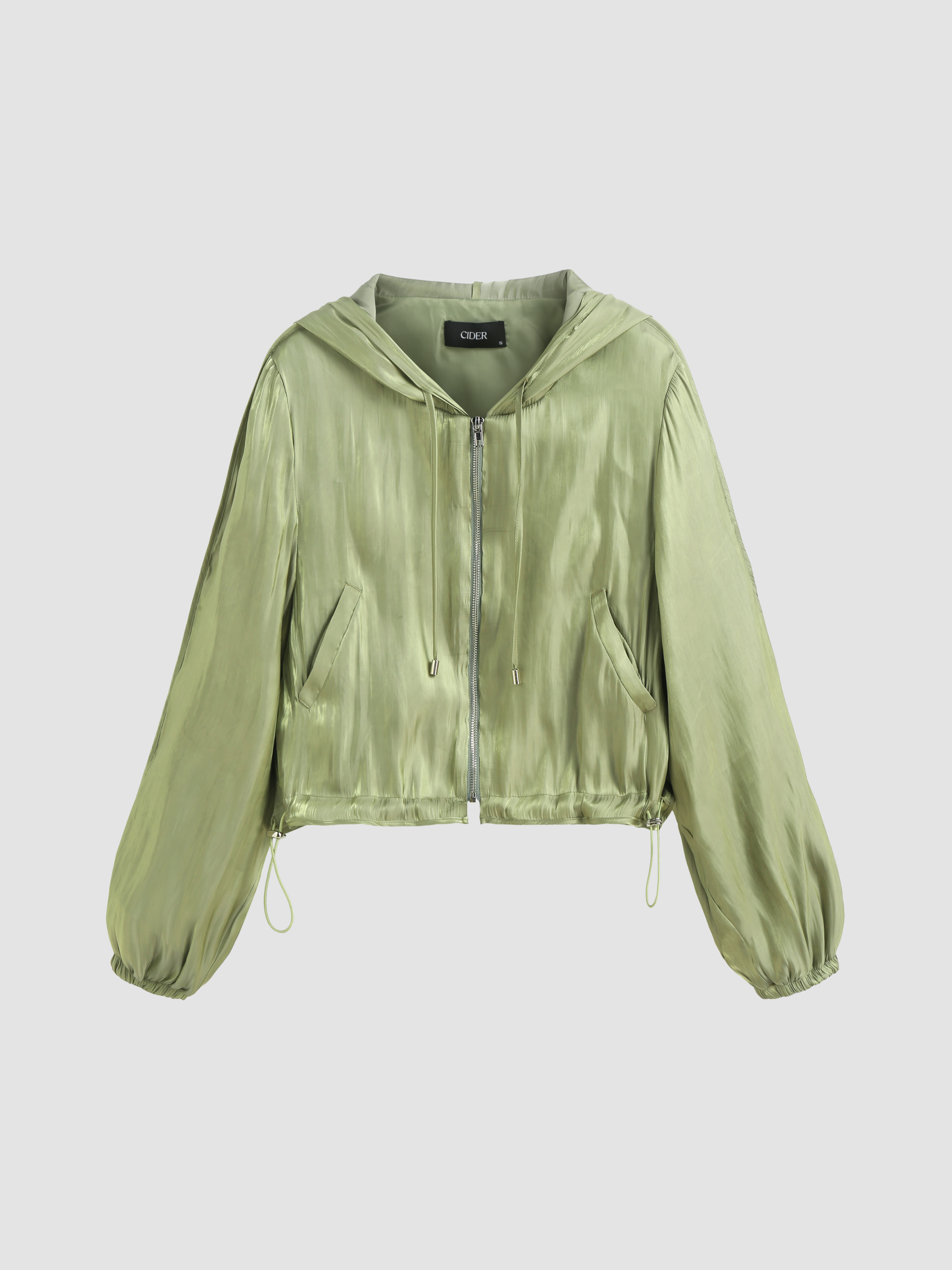 Hooded Zipper Jacket - Cider