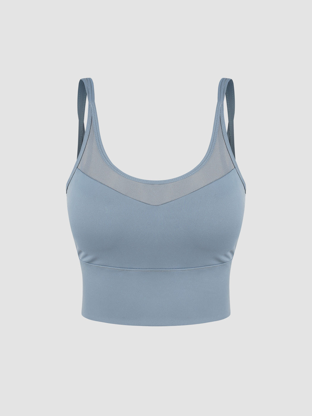 Solid Scoop Neckline Cut Out Active Bra Sporty by Cider For Gym/Sports