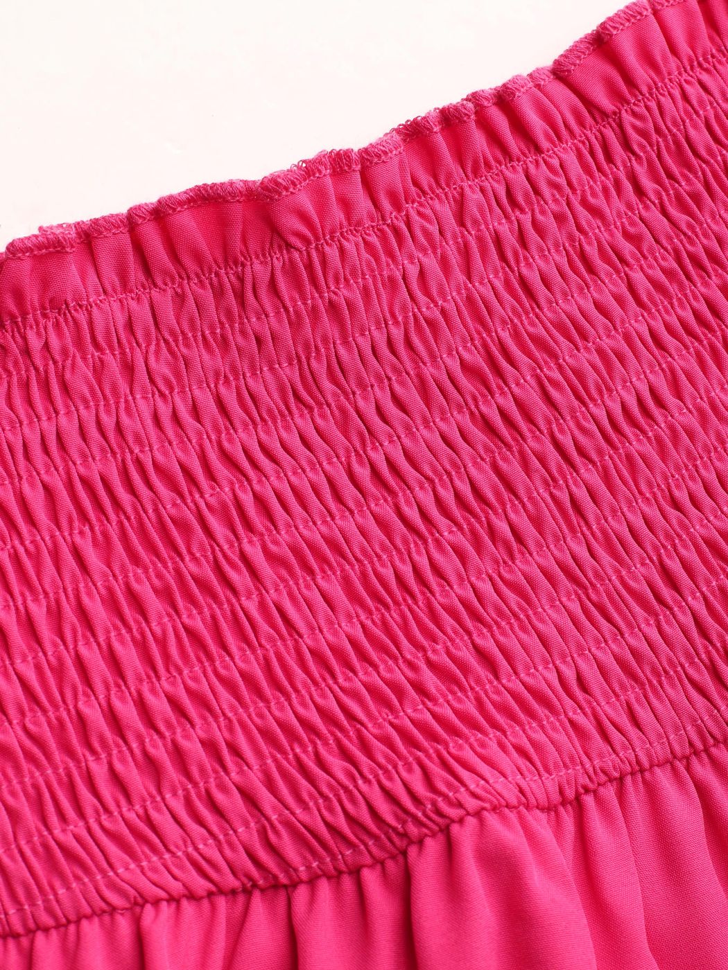 Shirred Ruffle Tiered Skort Curve & Plus For Daily Casual Vacation