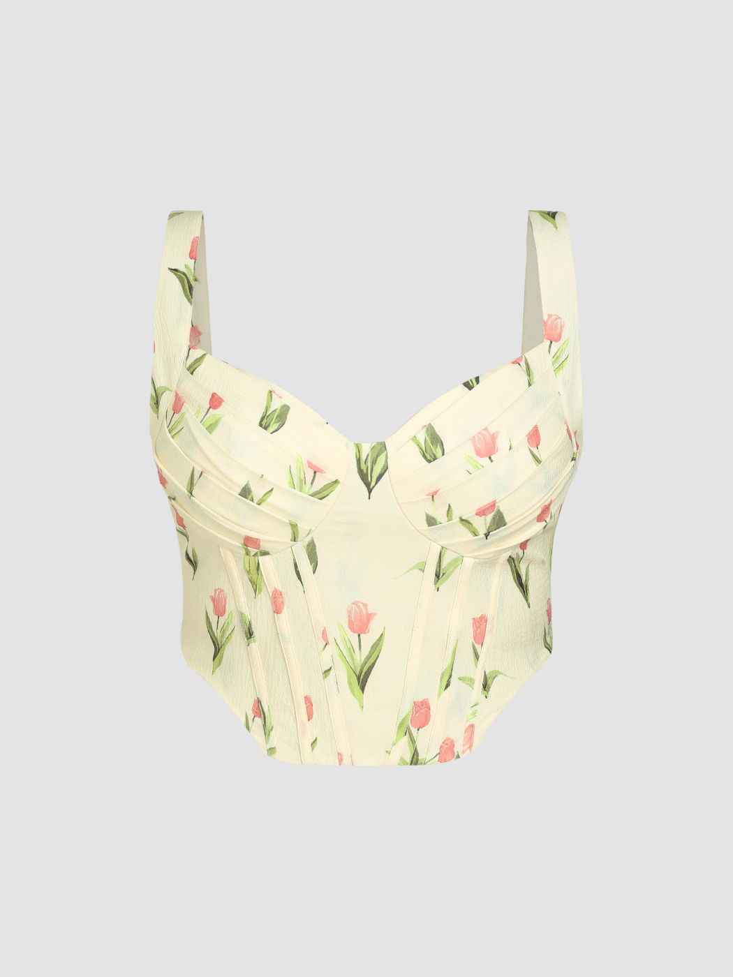 Tulip Corset Crop Tank Top Curve & Plus - Cider
