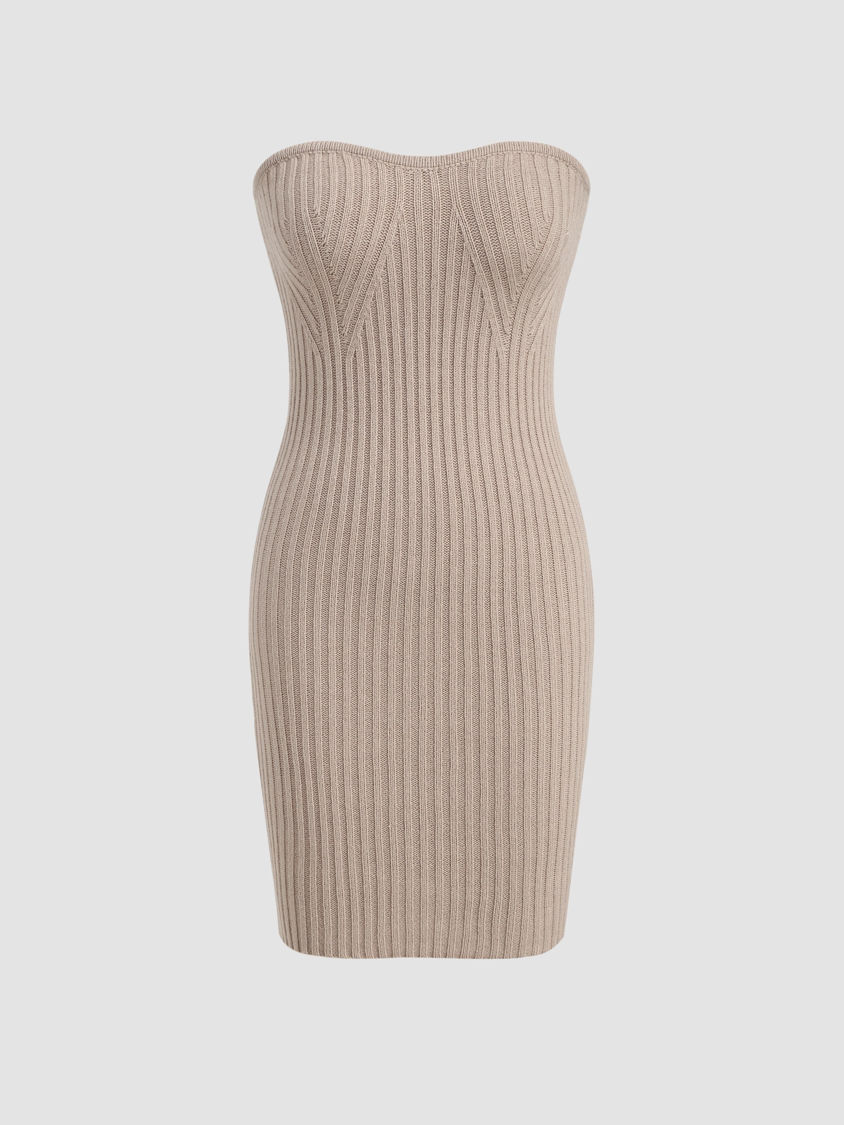 Tube Backless Mini Dress - Cider