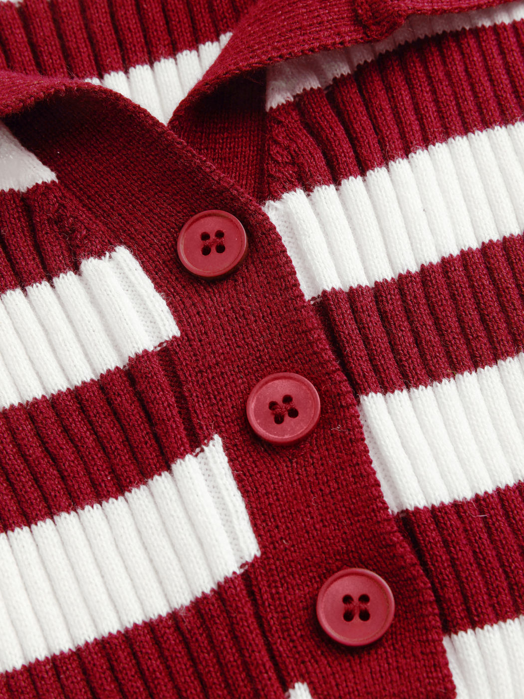 Polo Stripe Knitted Crop Tank Top For Daily Casual