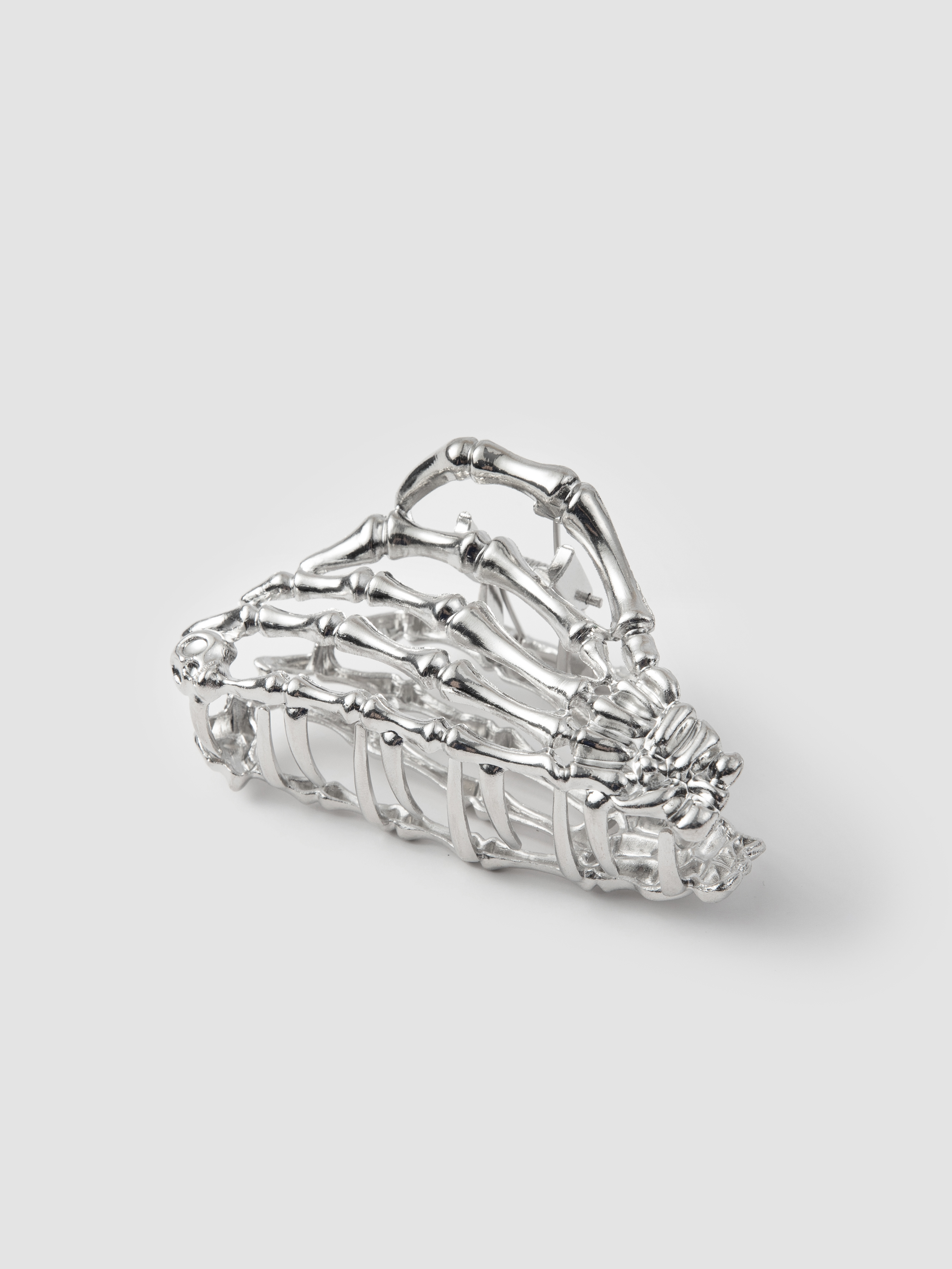 Alloy Metal Skull Hand Hair Claw For Holiday