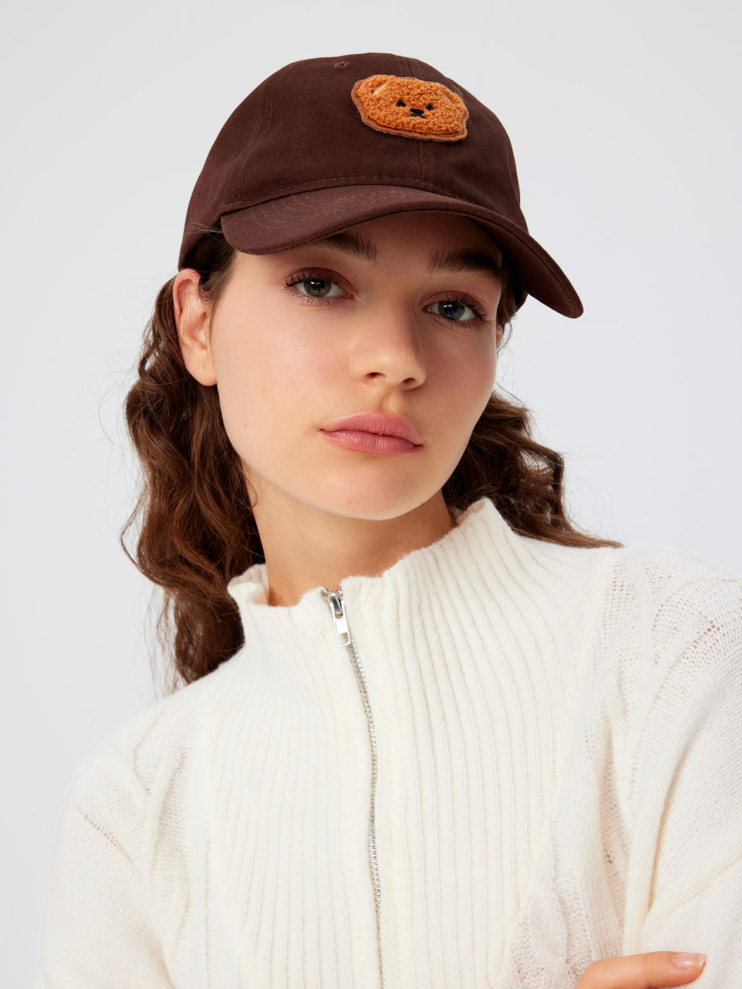 Teddy Bear Baseball Cap - Cider