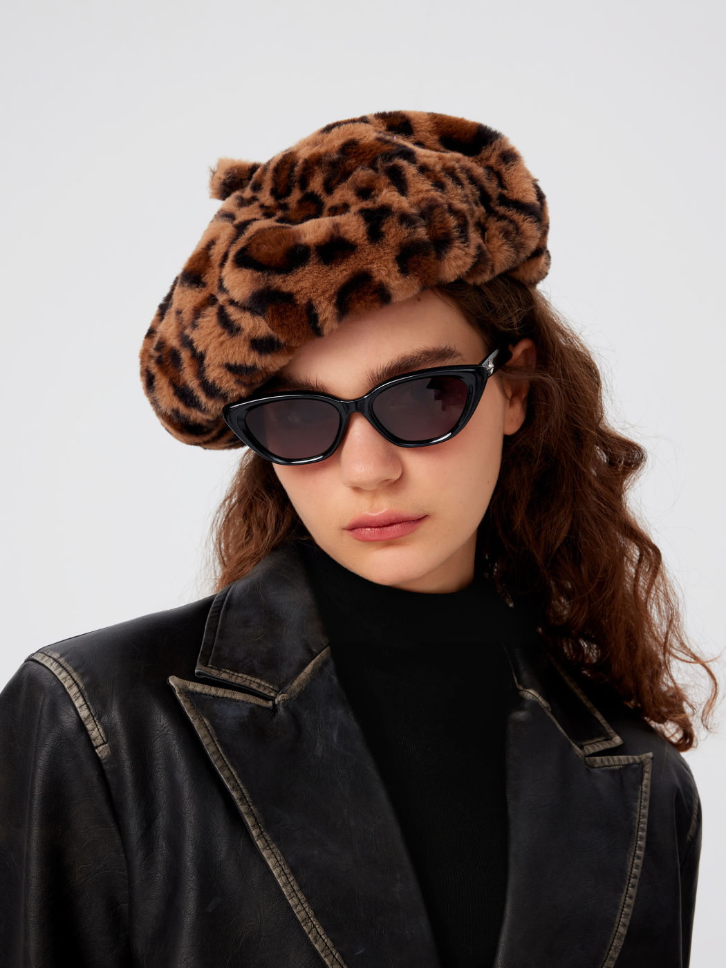 Leopard Print Beret For Daily Casual Holiday