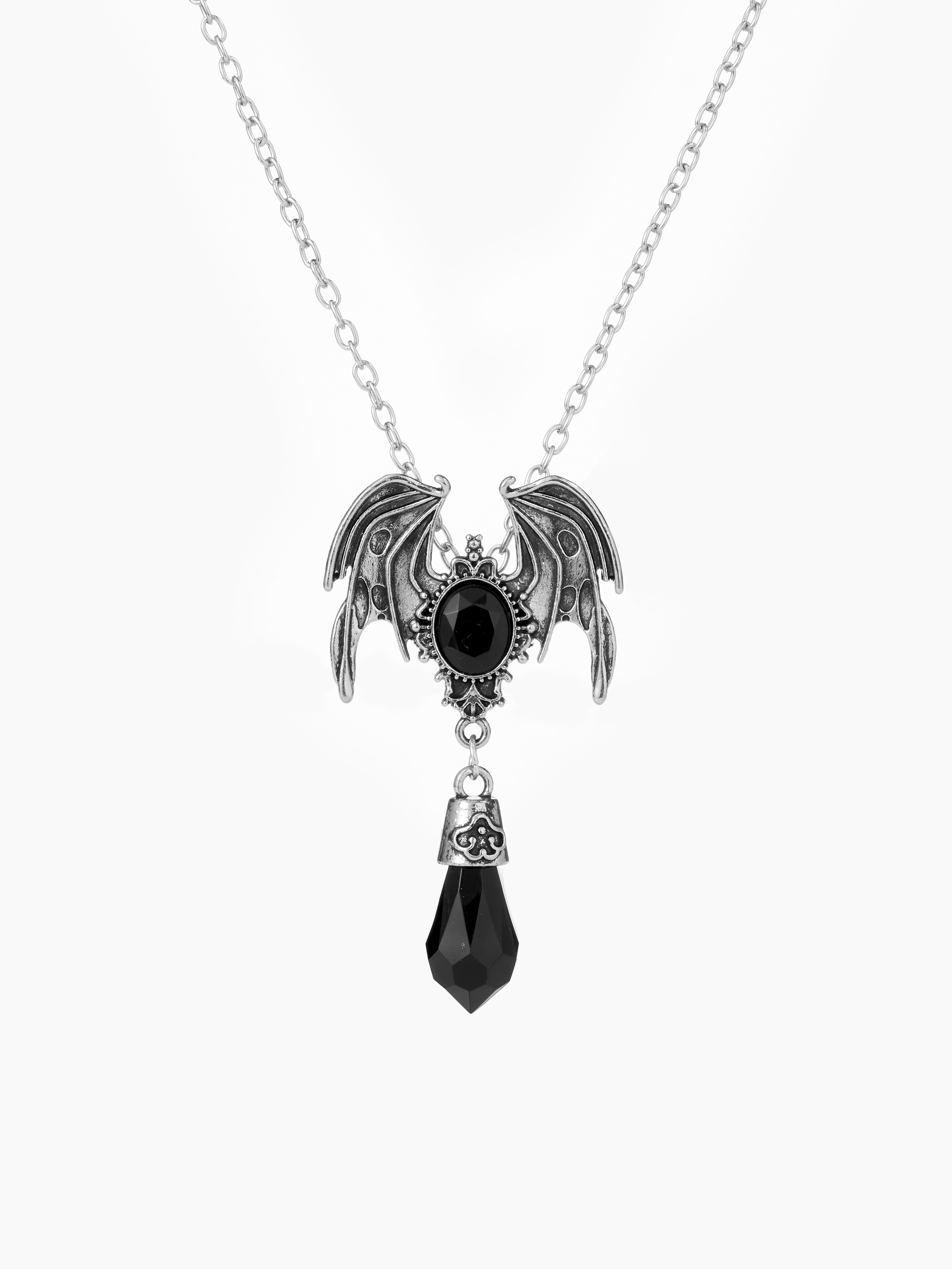 Alloy Bat Gemstone Chain Necklace For Daily Casual Music Festival/Live ...