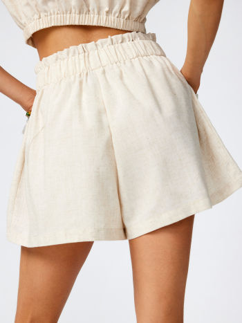 Middle Waist Solid Pocket Shorts For Daily Casual Outdoor Picnic School