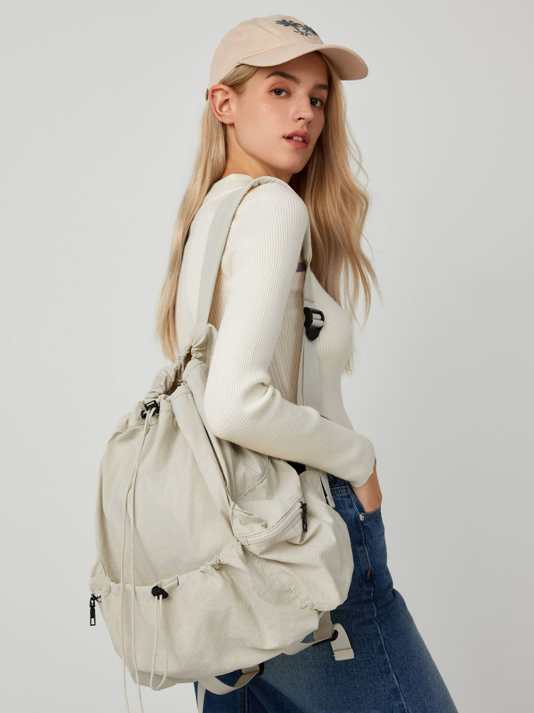 Nylon Nylon String Large Backpack For School Gym/Sports Outdoor Running