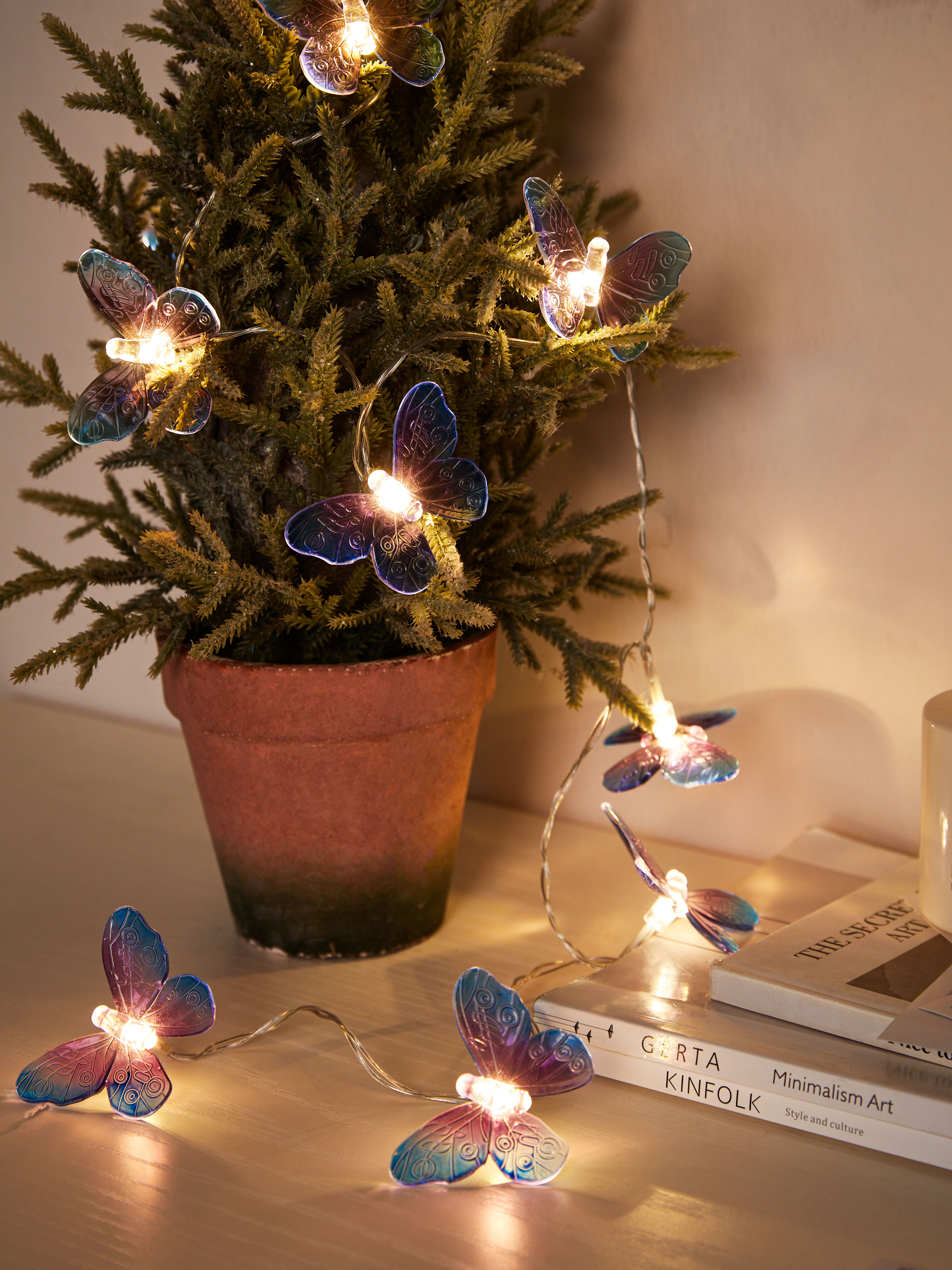 1pc 1.5M 10Led Butterfly String Light For Home