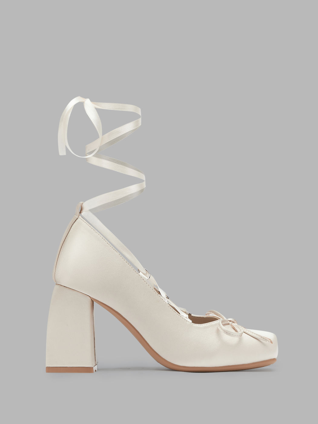 Polyester Mary Jane Shoes - Cider