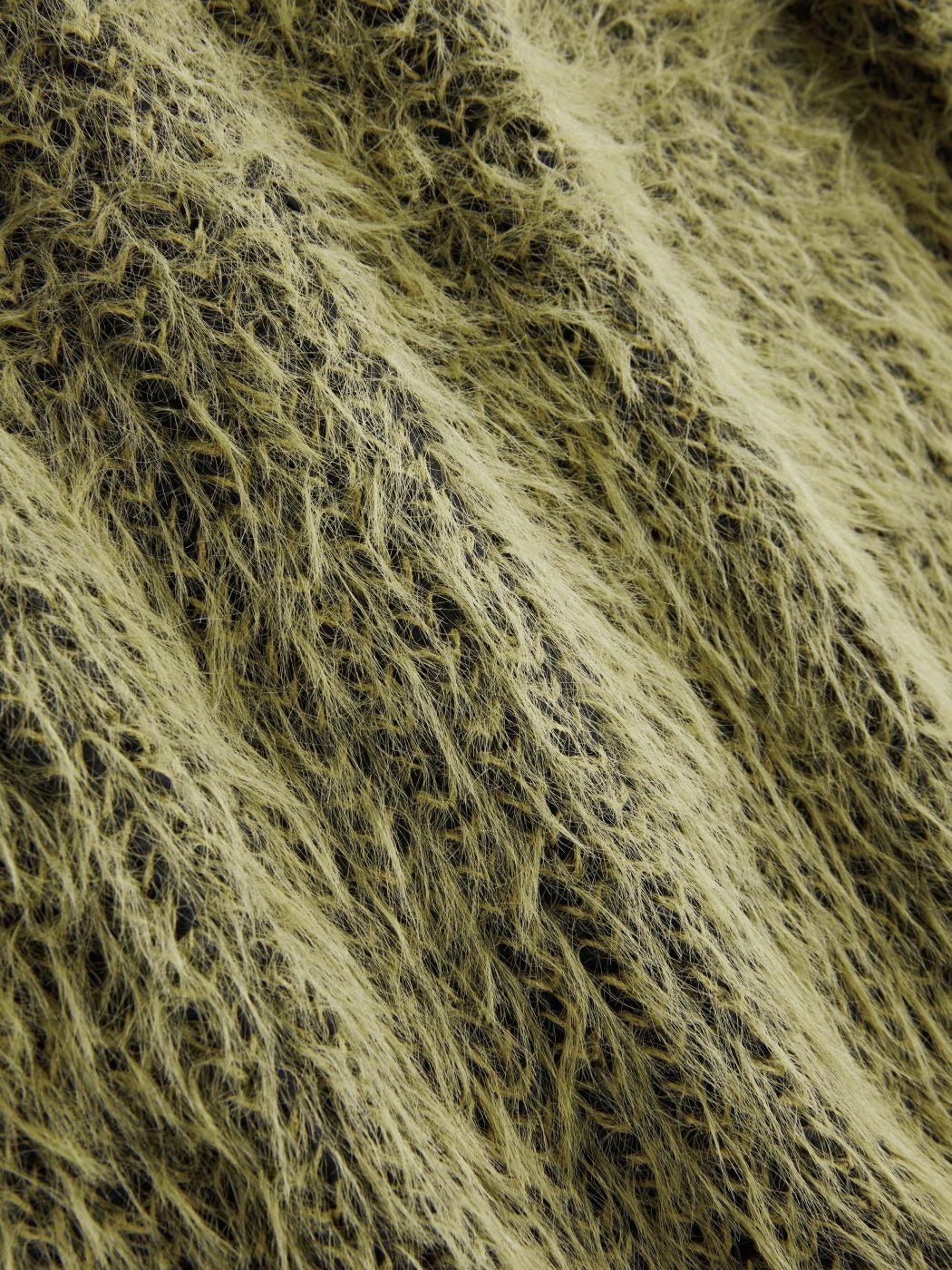 Knit Fabric Wool-blend Fuzzy Collar Solid Button Cardigan For School ...