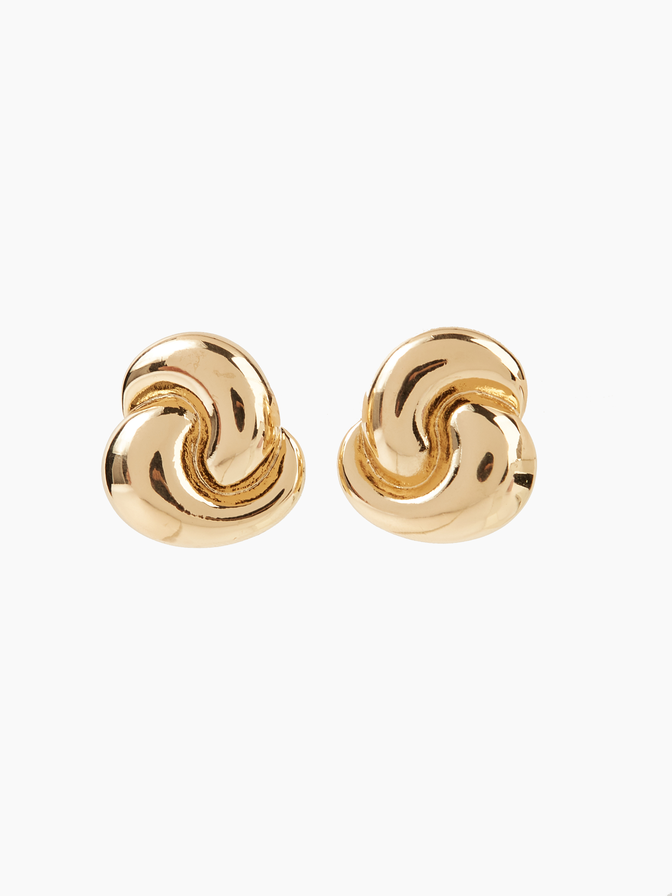 Zinc Alloy Solid Twist Earrings