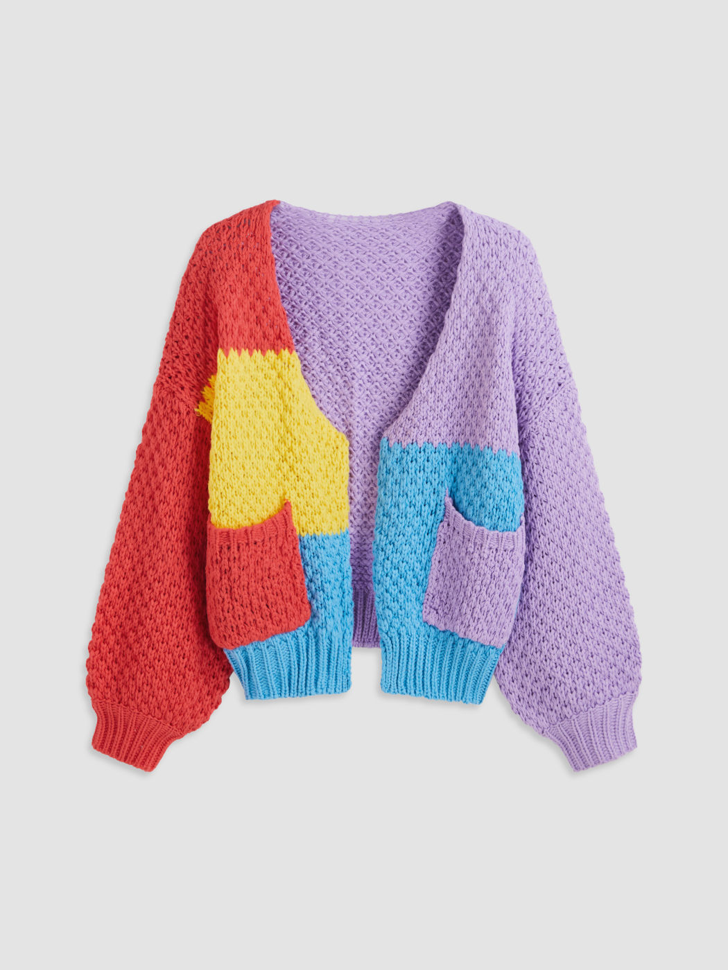 Christmas Colorblock Pocket Knit Cardigan For Coffee Shop Daily Casual ...