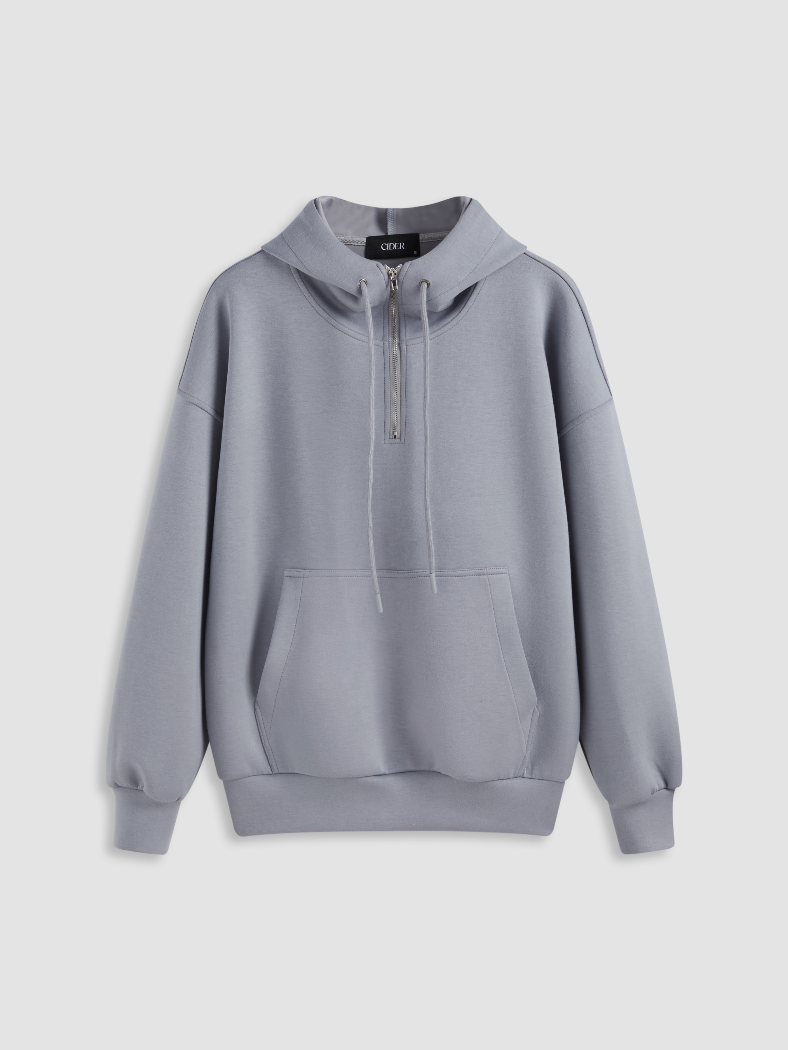 Solid Zipper Hoodie - Cider