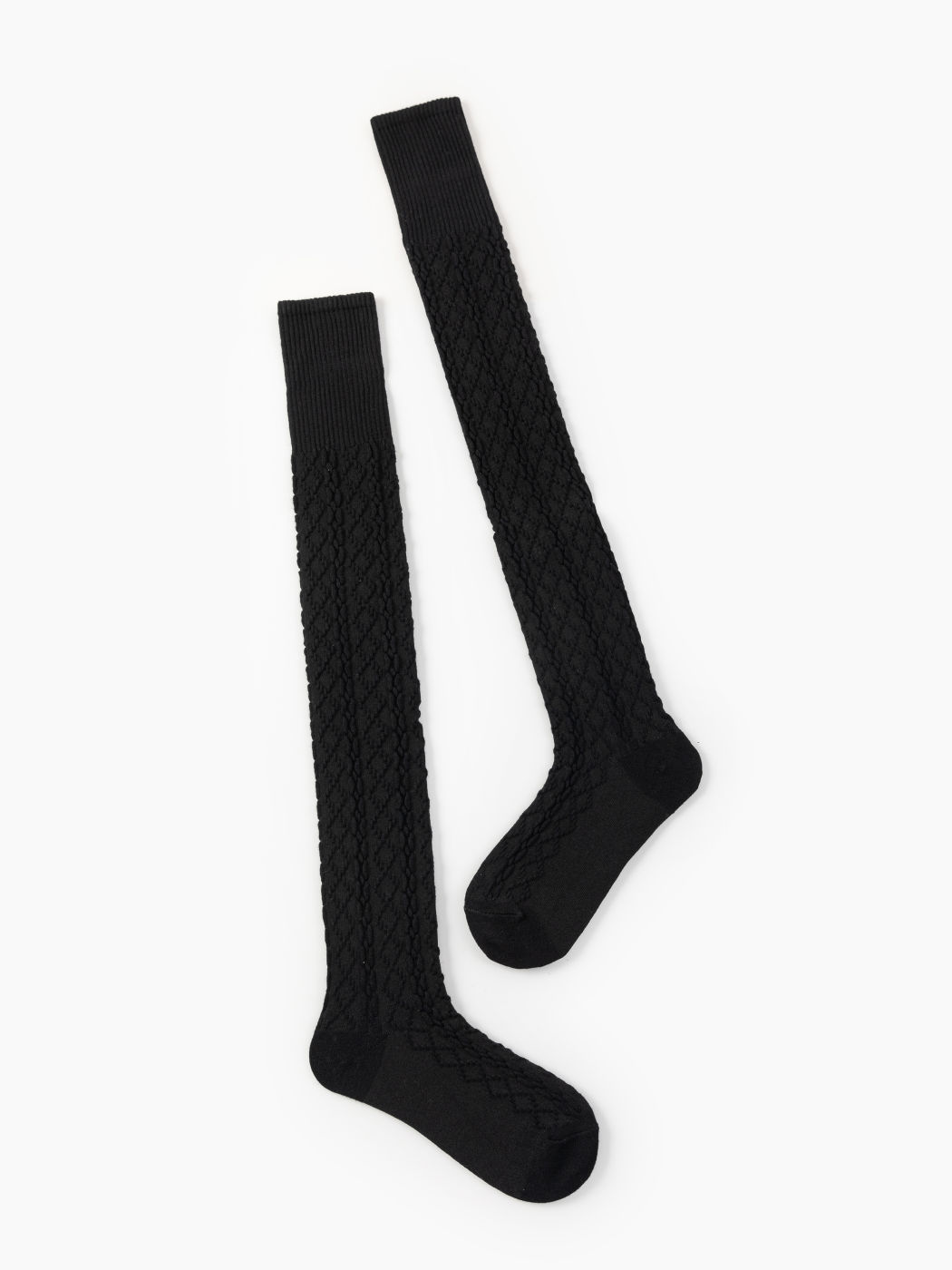 Cotton Solid Braided Over the Knee Socks For School Daily Casual