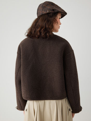 Fleece Solid Pocket Duffle Jacket For School Daily Casual Date Picnic Exhibition Coffee Shop